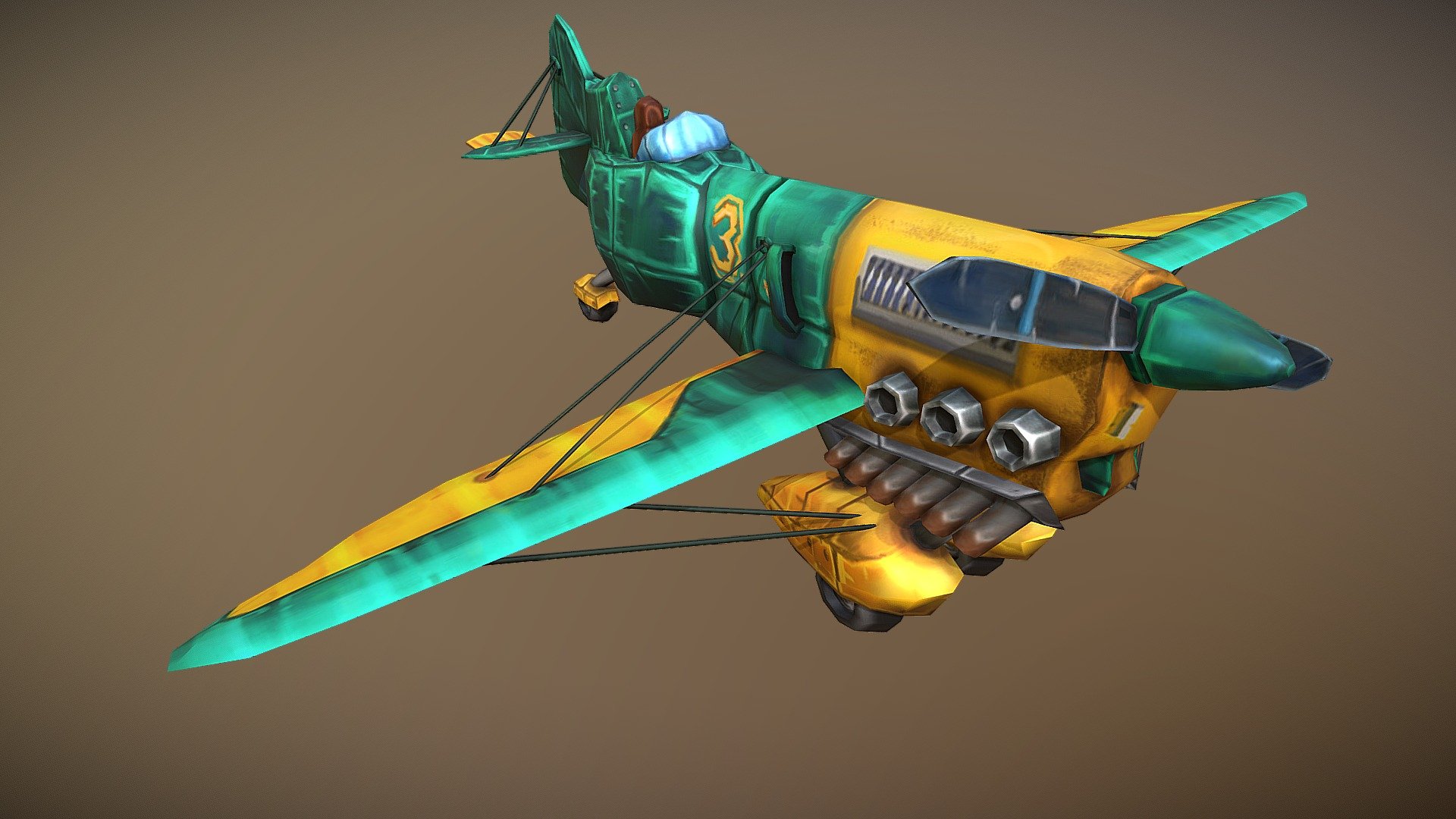 DAE Game Art 1 - Flying Circus - 3D model by Akshitt [907bd4c] - Sketchfab