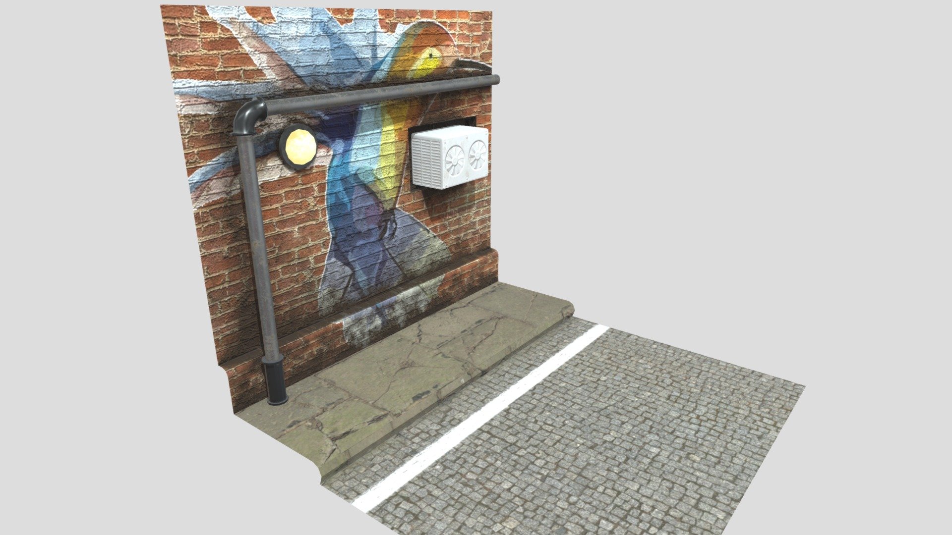 Alley - Download Free 3D model by Srithan [908025b] - Sketchfab