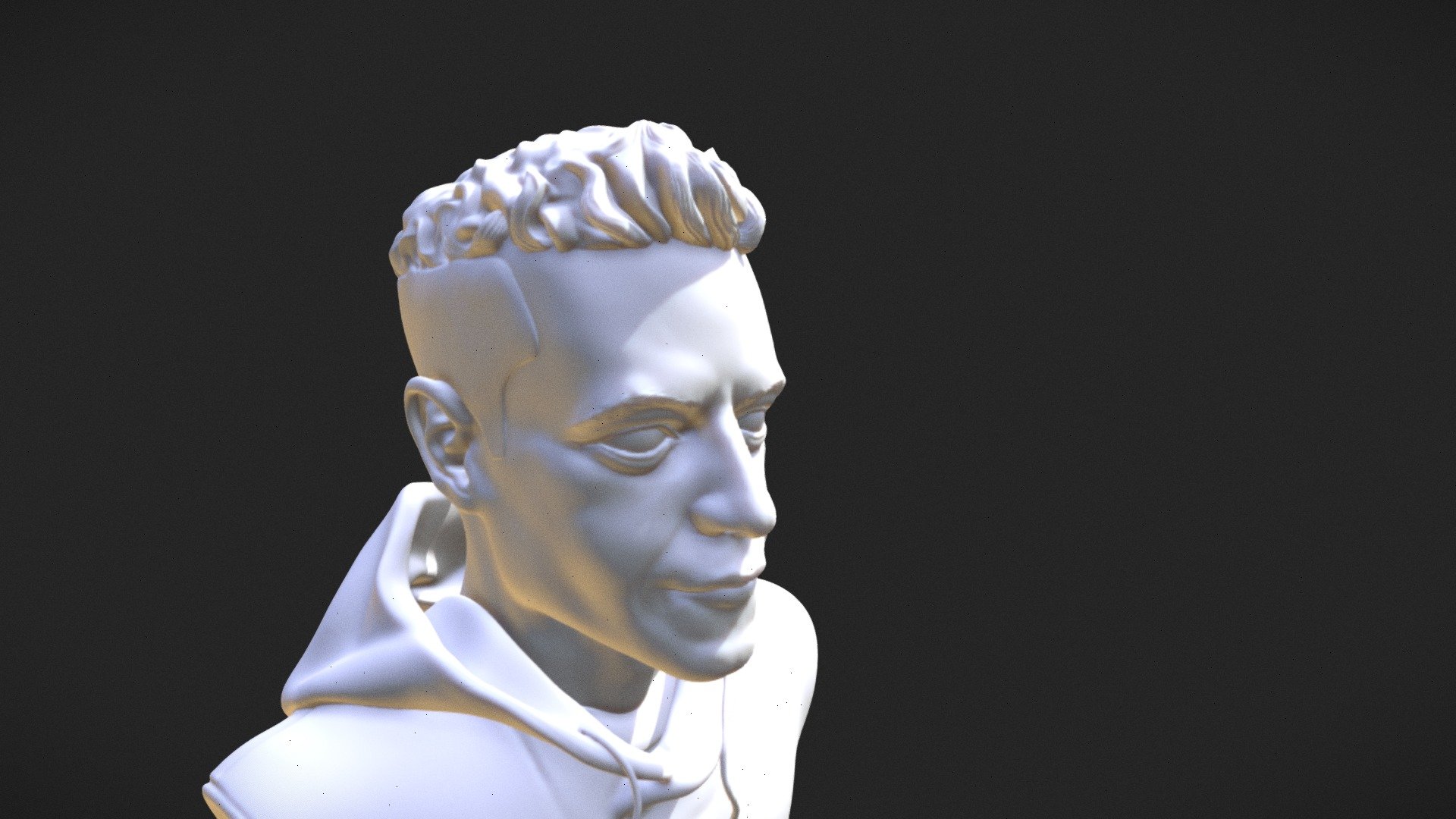 Sculpture by Rami Malek [Mr. Robot] - 3D model by Hardkorshick [90832d2 ...