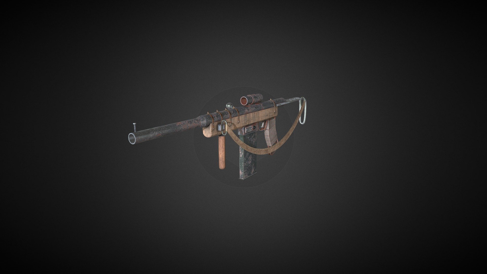 Post Apocalyptic Assault Rifle - 3D model by JoeZo [90837cd] - Sketchfab
