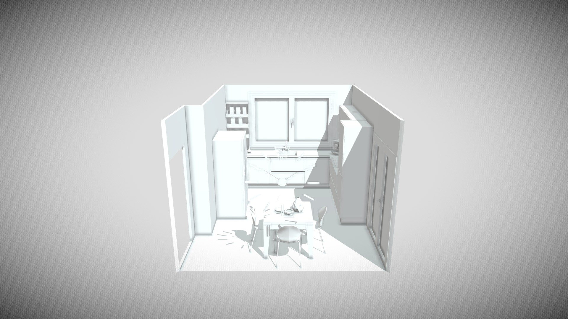 Wireframe - Kitchen 080924 - Download Free 3D model by baldoVReal ...