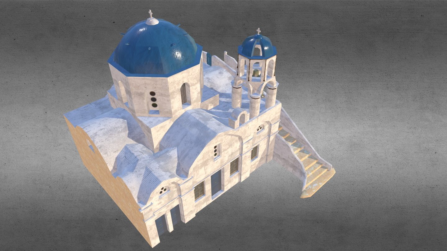 Greek Church B - 3D model by Aurélien Duval (@aurelien.d) [9087e4b ...