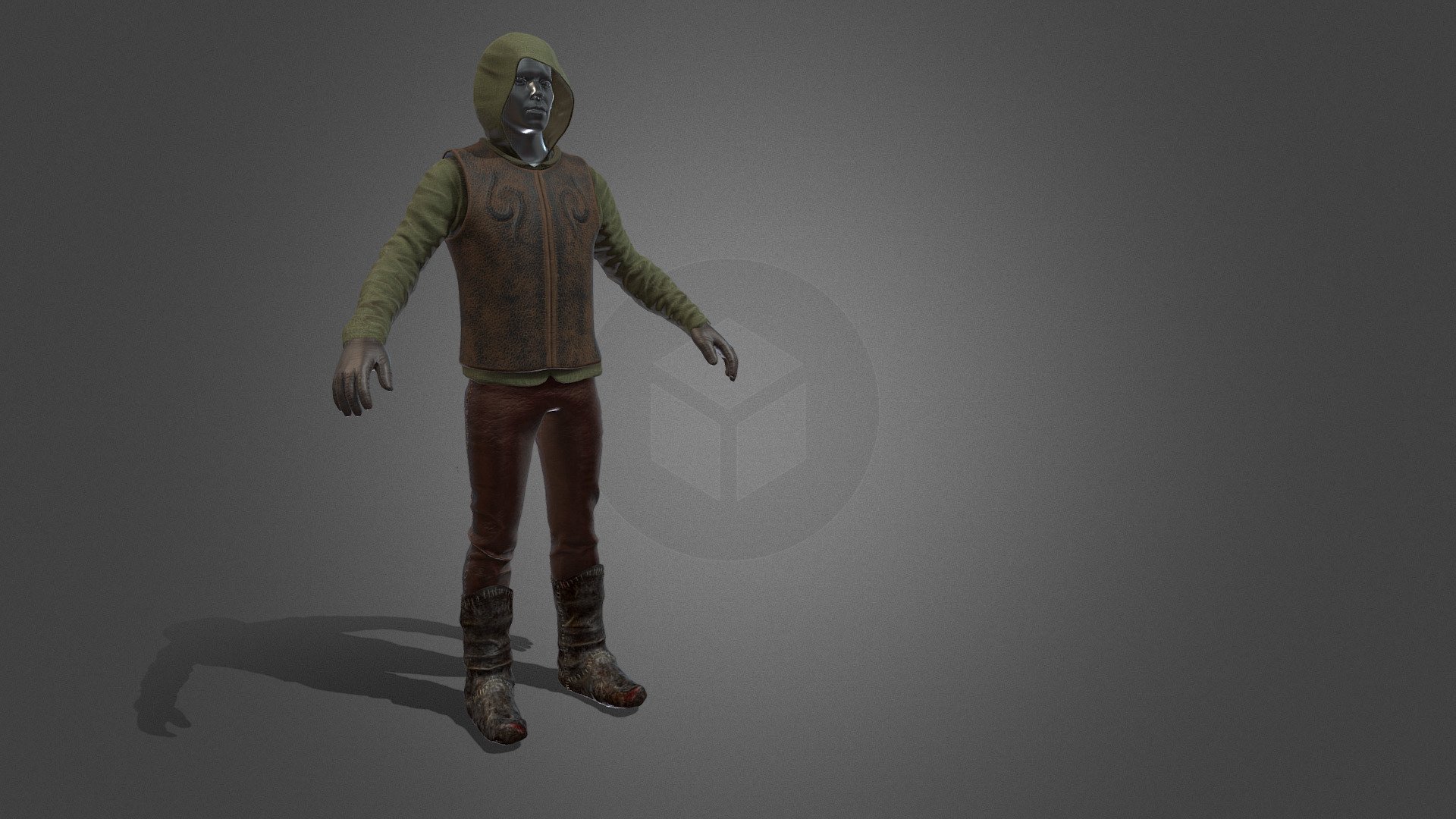5 Piece Leather Pesant Clothing - MetaHuman - Download Free 3D model by ...