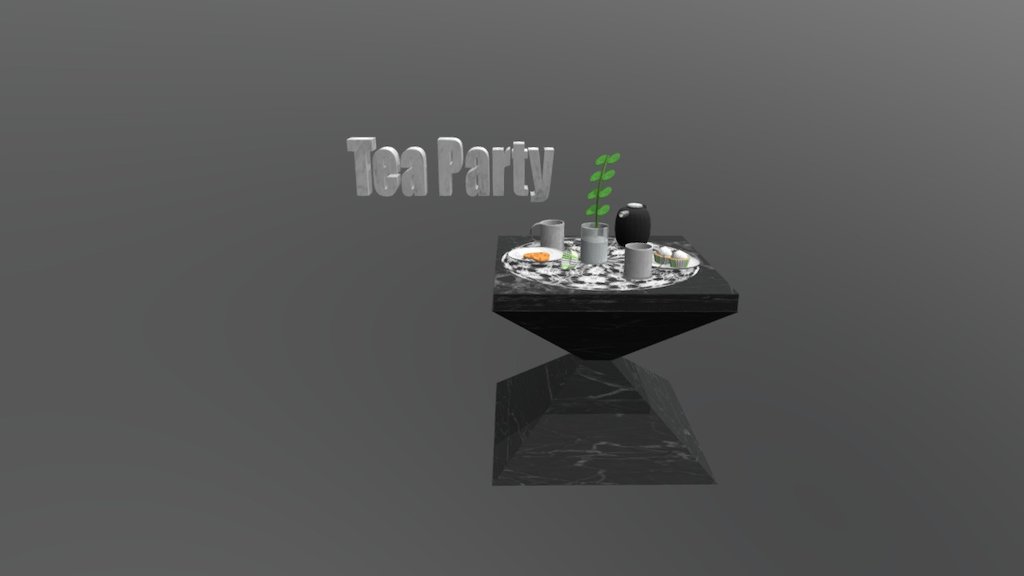 Tea Party - 3D model by V Jonassen (@v.jonassen) [908b137] - Sketchfab