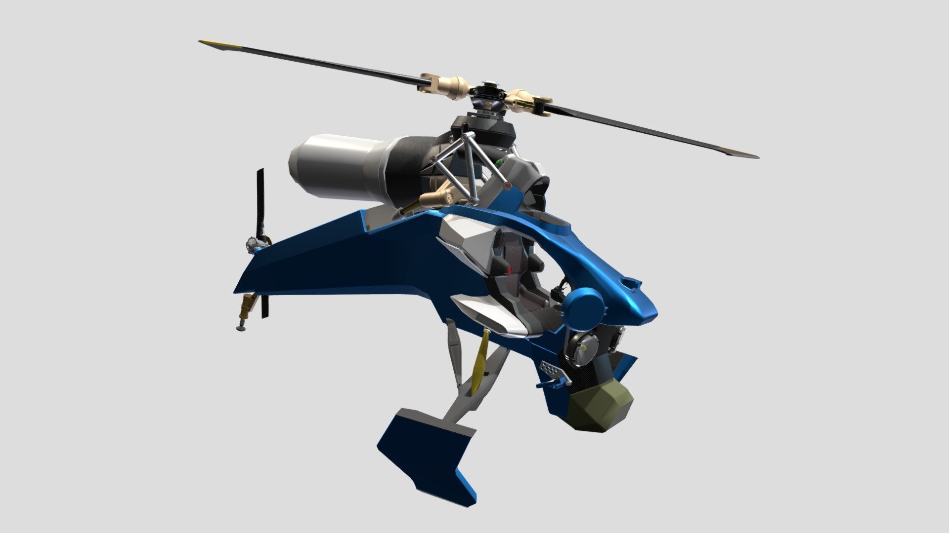 Helicopter (fan art) - 3D model by Lautaro Nosiglia (@Nossilia ...