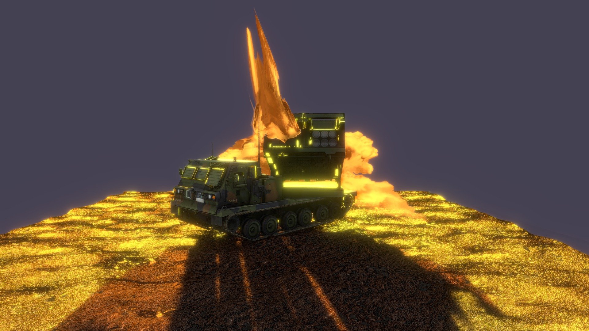 Mlrs Multiple Launch Rocket System 3d Model By The Warvet