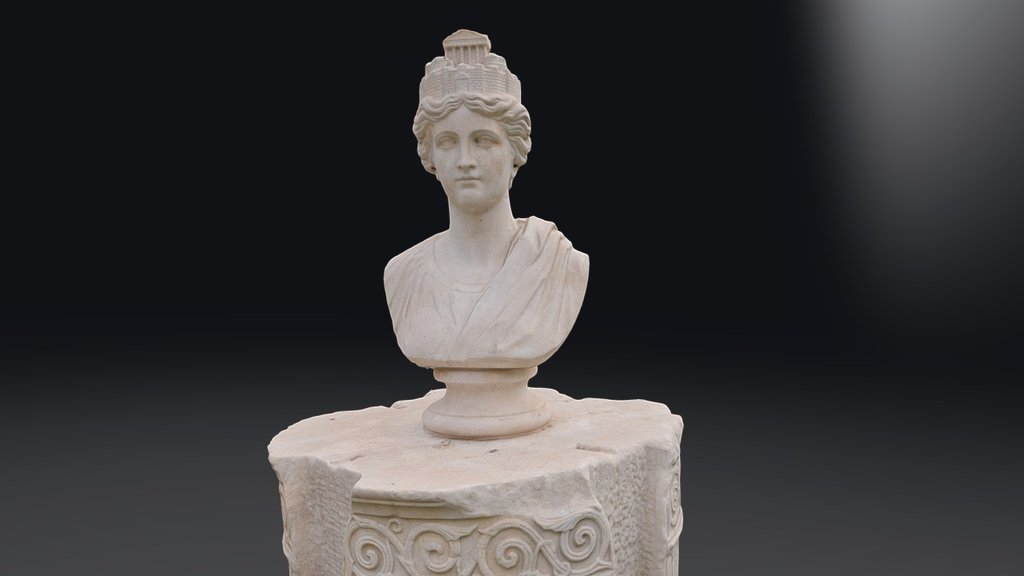 Sculpture of Αθηνά / Athena 1871. - 3D model by Panomedia [9091a02 ...
