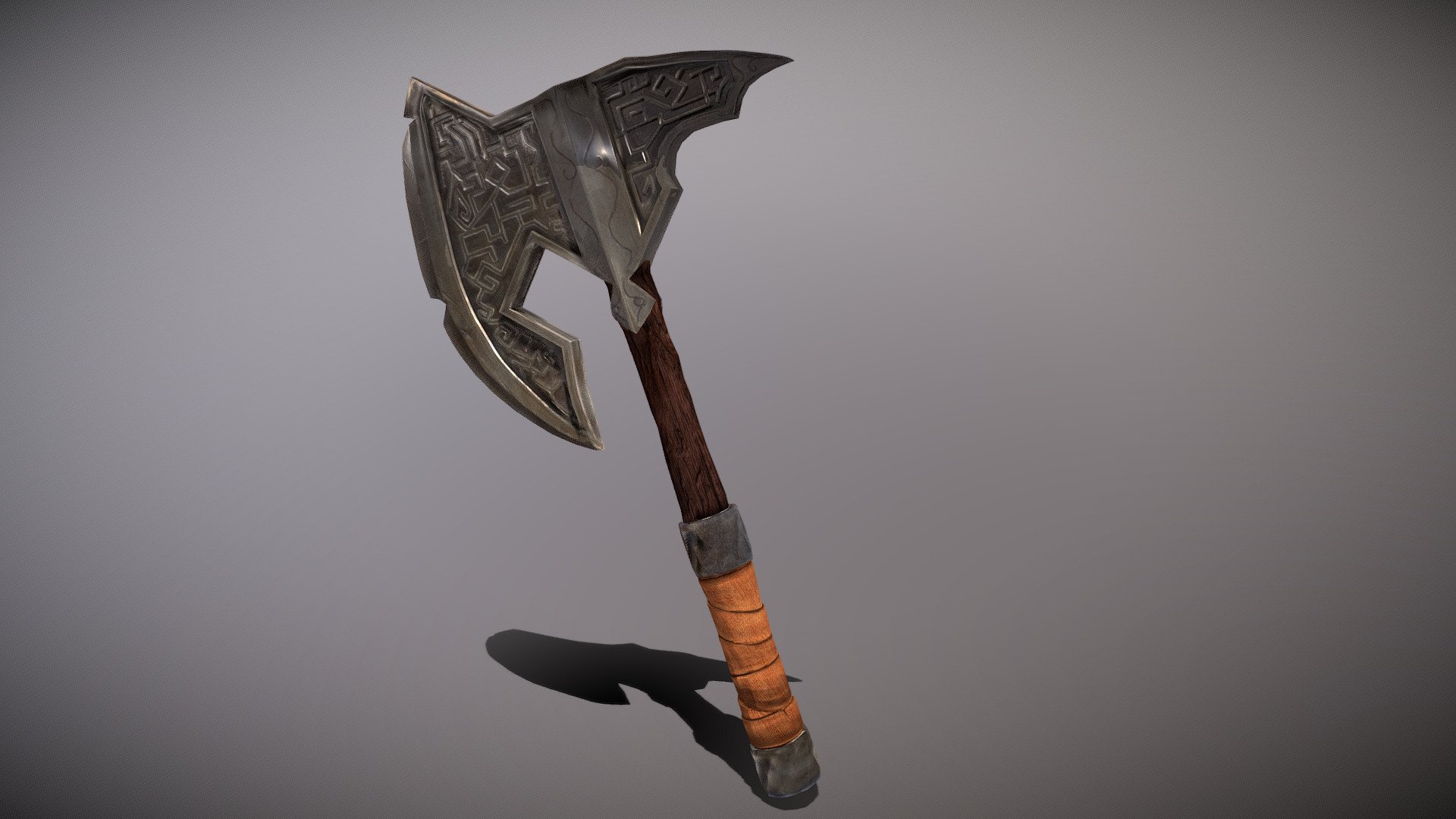 fantasy runic axe - 3D model by 3Dfalcon [9092a5e] - Sketchfab