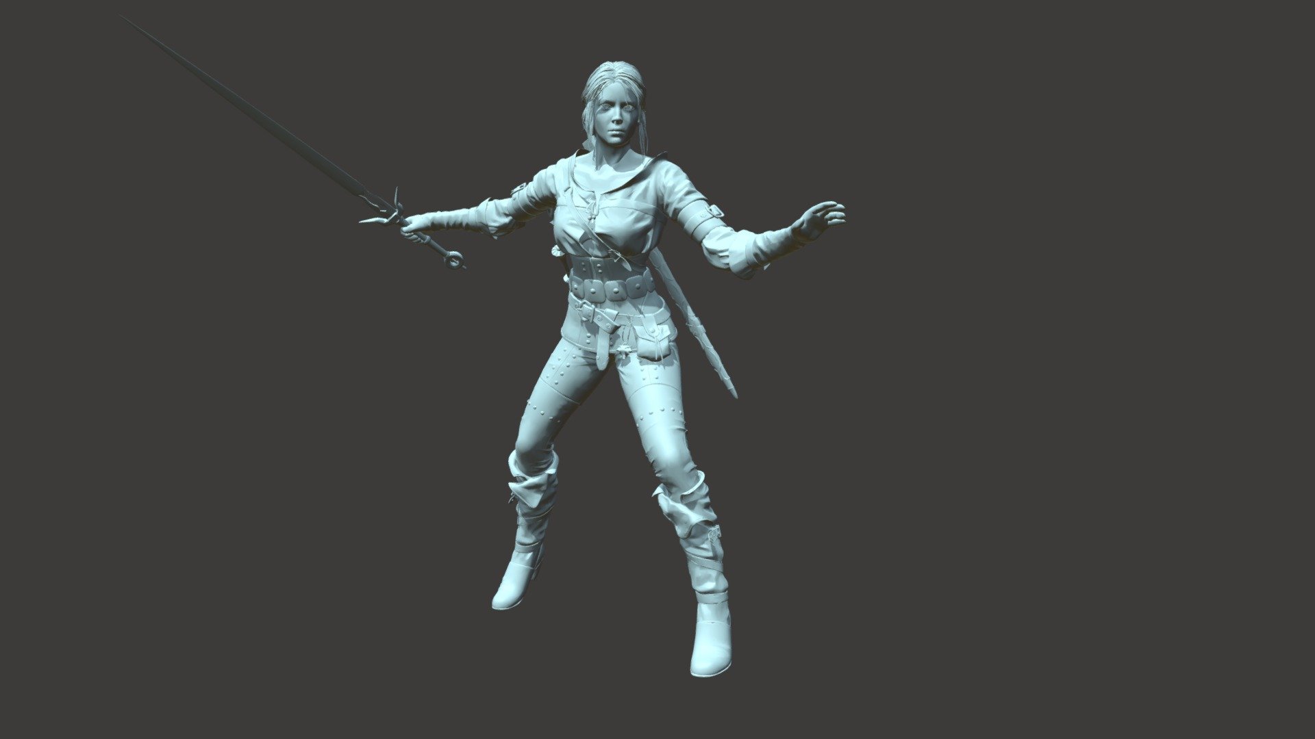 Ciri | Zireael | The Witcher - 3D model by V-Istarts (@V-Ist) [9093c27 ...