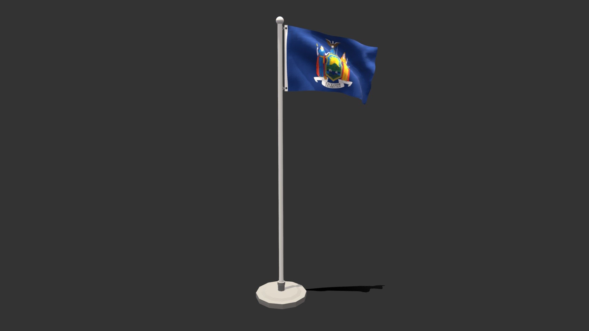 Low Poly Seamless Animated New York State Flag - Buy Royalty Free 3D ...