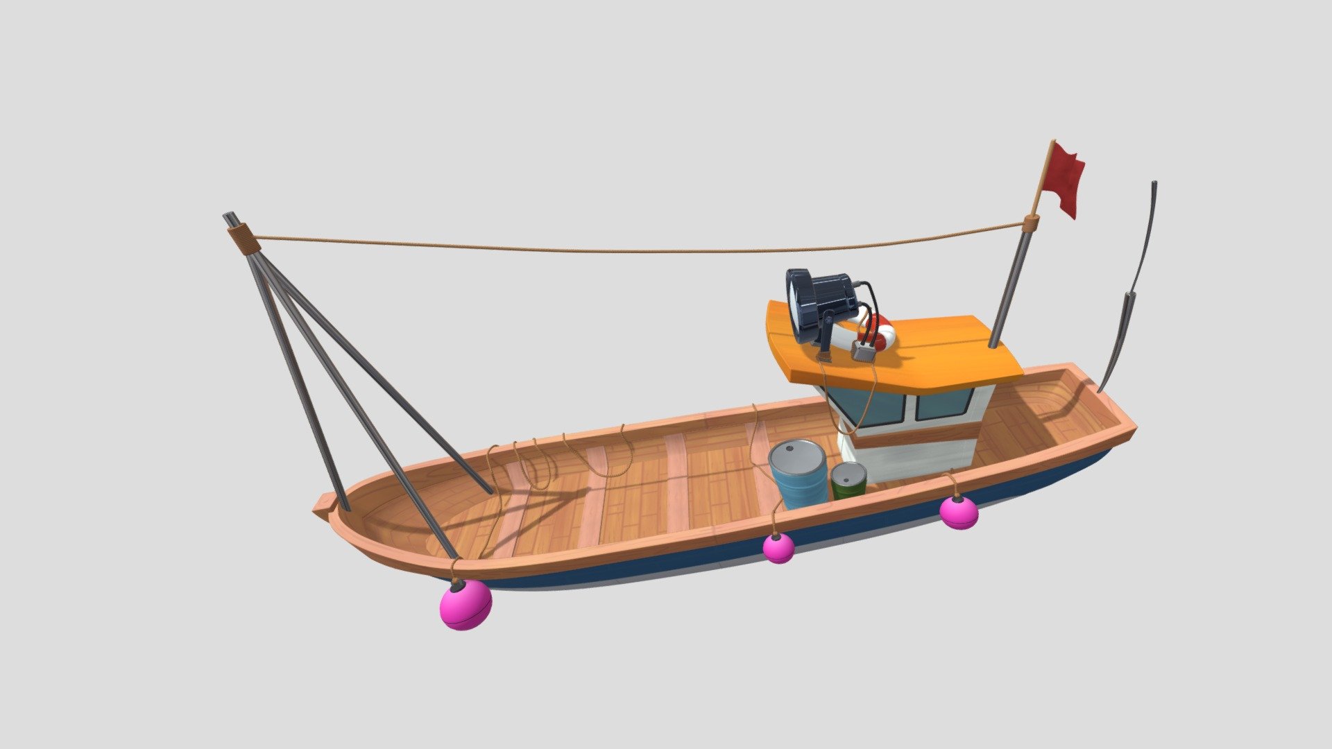 3D Cartoon Boat - Download Free 3D model by Skill Artist (@SkillArtist ...