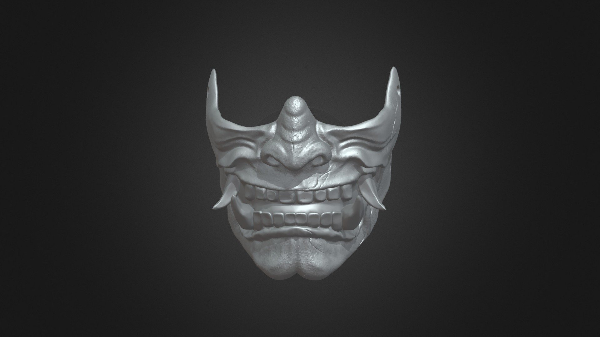 Samurai Mask - 3D model by Crooked Smile (@crookedsmile) [909650f ...