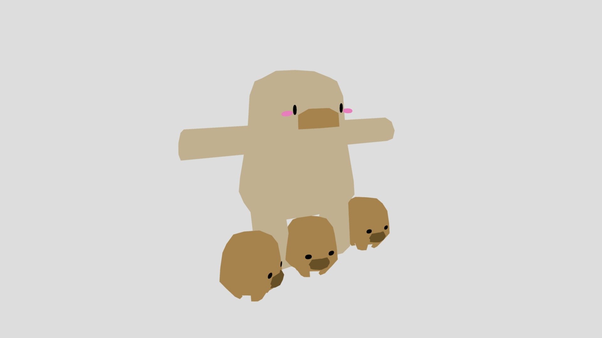 lowpoly ... ducks? - 3D model by musicandsketches [9097040] - Sketchfab