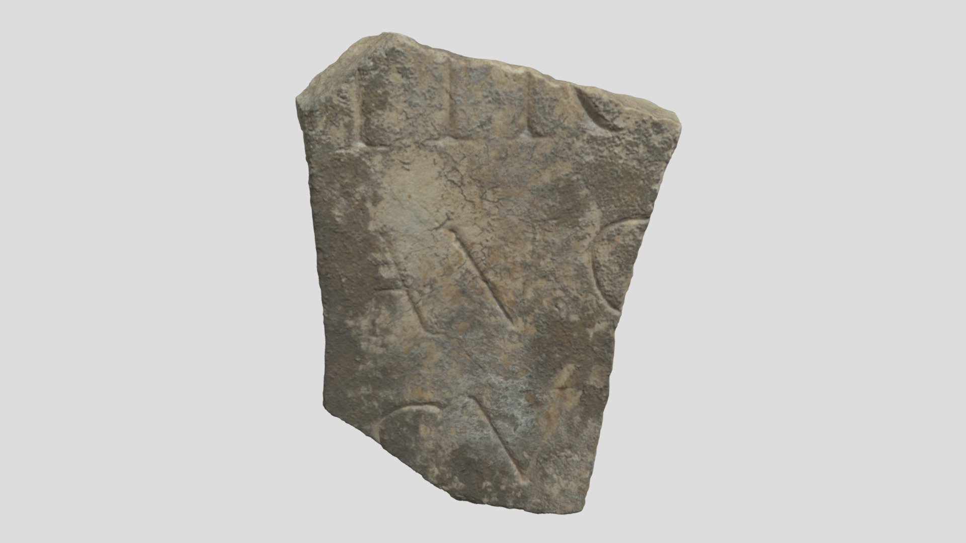 Marble Inscription - Cosa Excavations C19.134 - Download Free 3D model ...