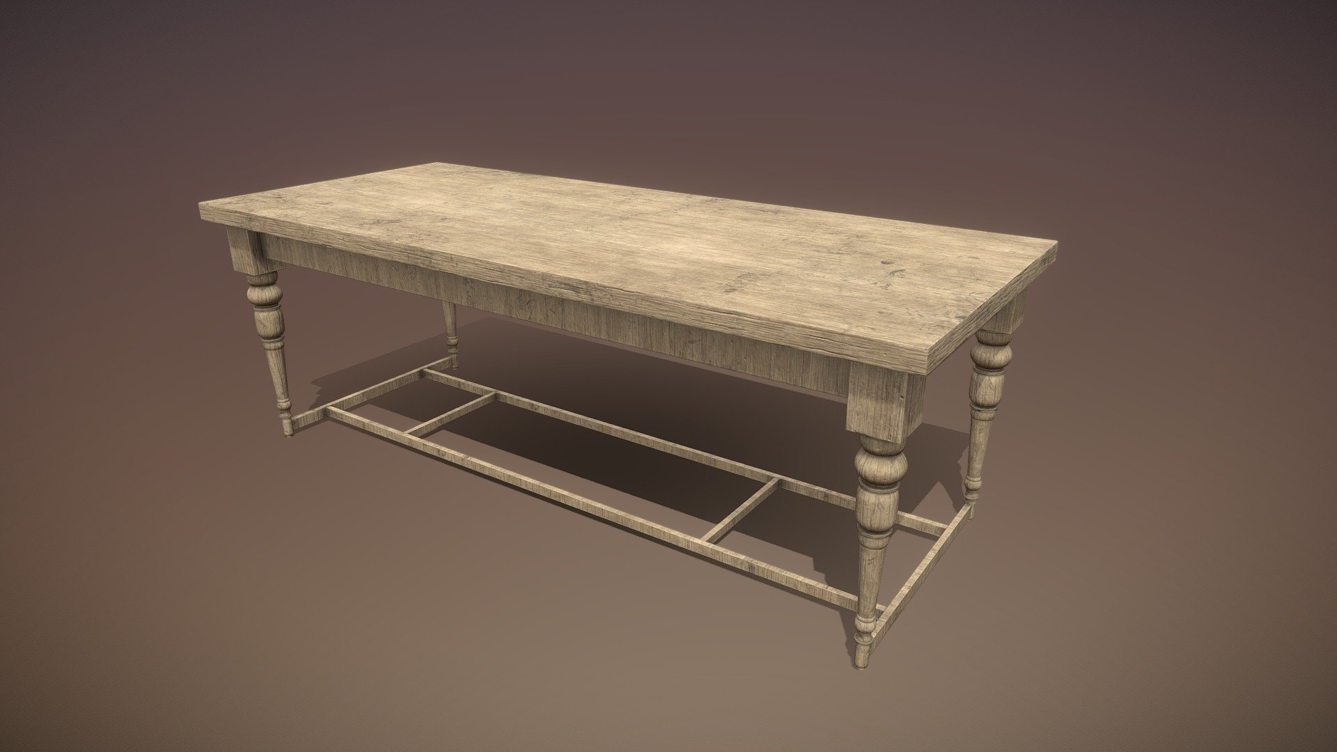 Old Table - 3D model by AndersonJuniorCG [909a029] - Sketchfab