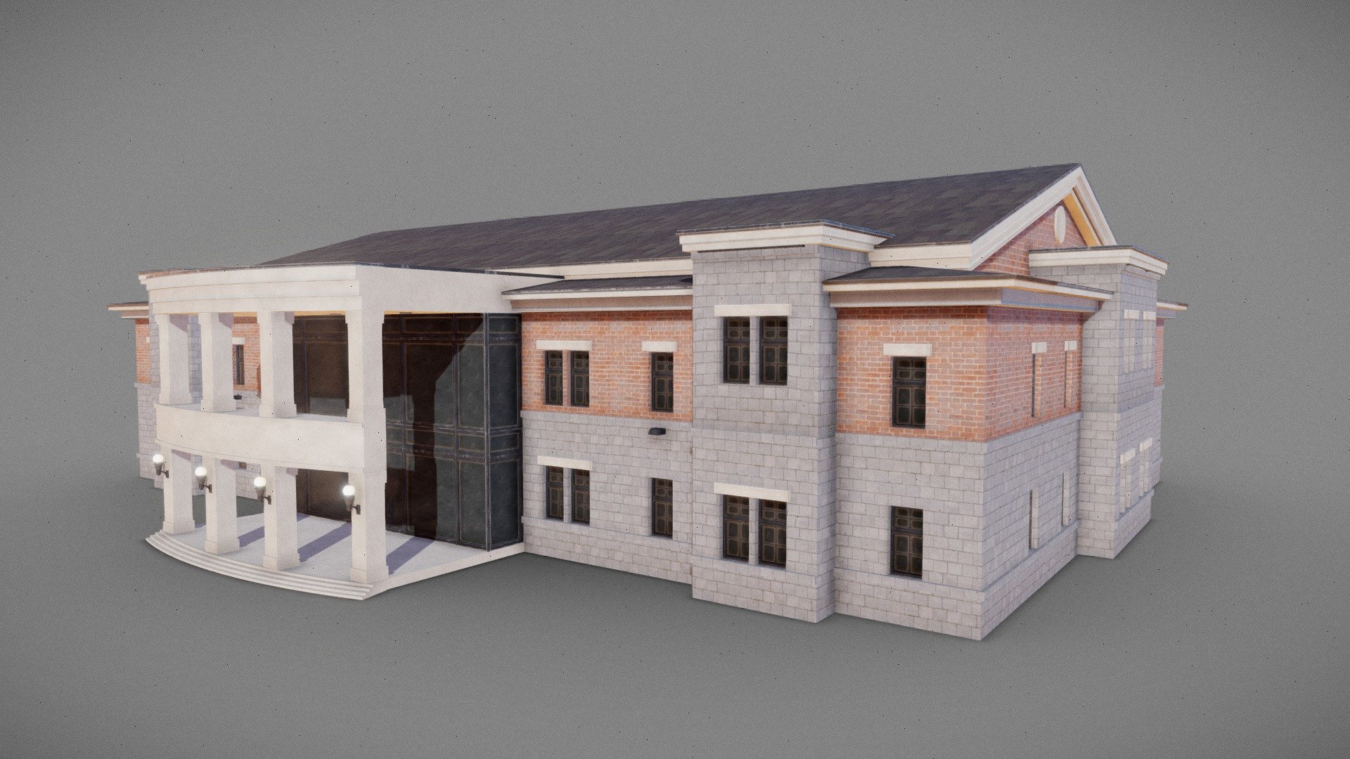 Police Station Game Art Low Poly - Buy Royalty Free 3D model by ...