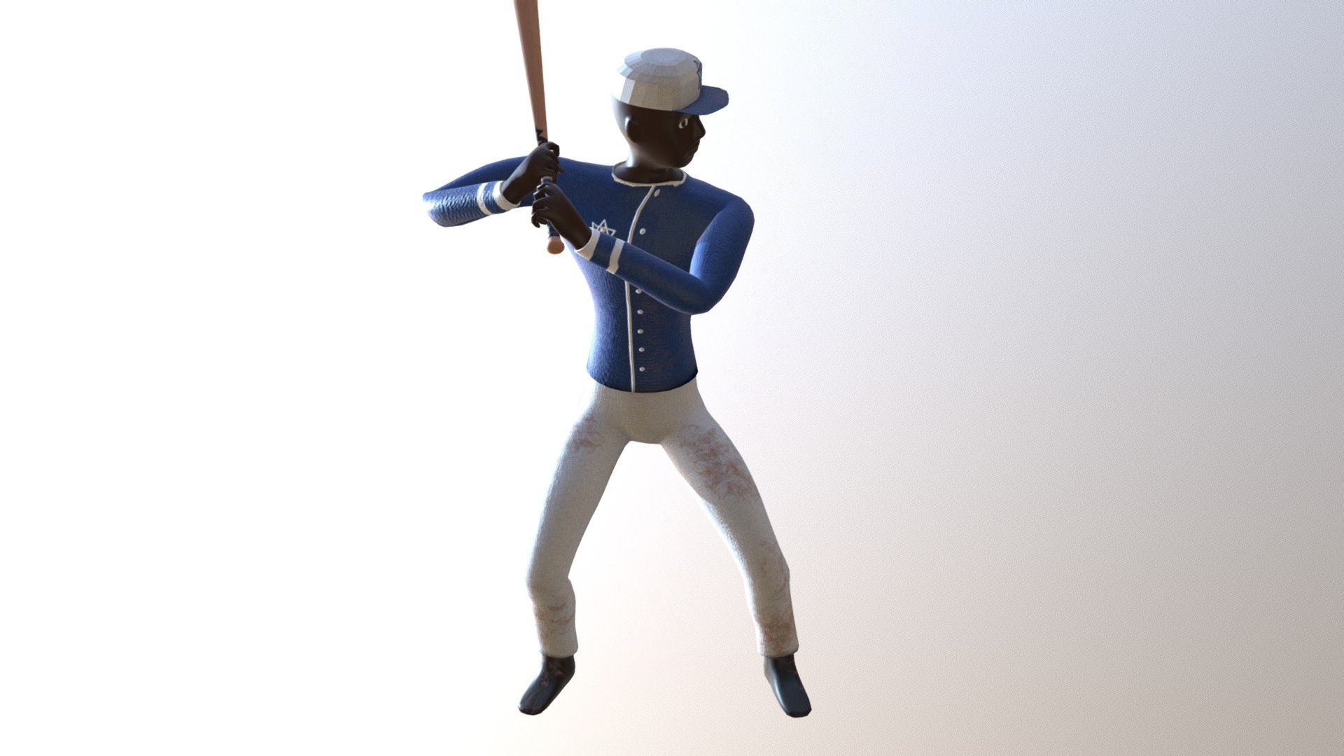Baseball Player - 3D model by aconti98 [909bdd6] - Sketchfab