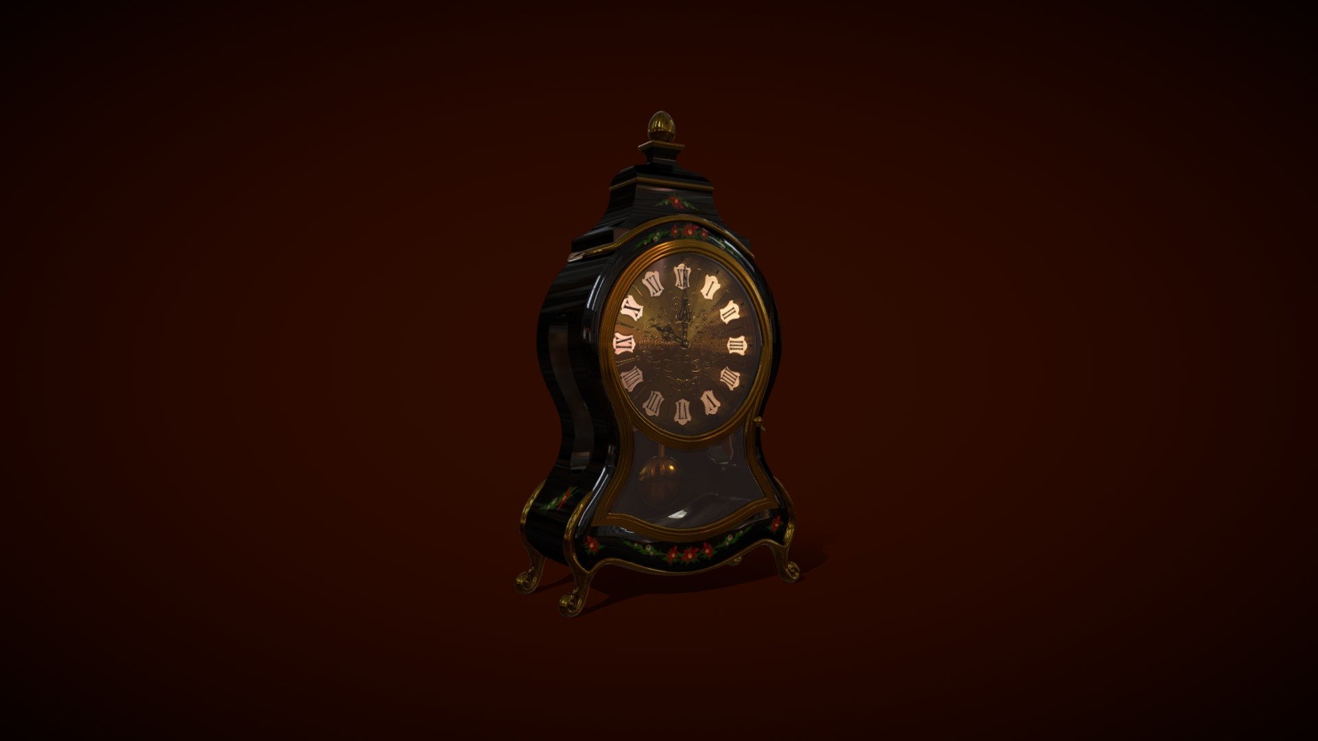 Vintage Clock - 3D model by Anjellyca Ng (@AnjellycaNg) [909dd6a ...