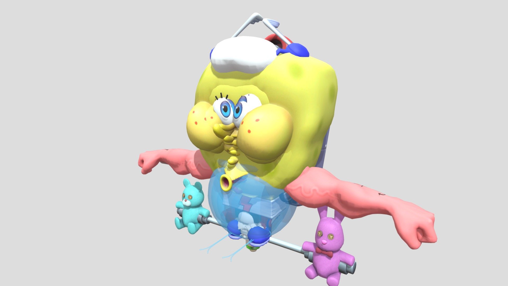 Nasb2 SpongeBob Quickster (update) - Download Free 3D model by SMF ...