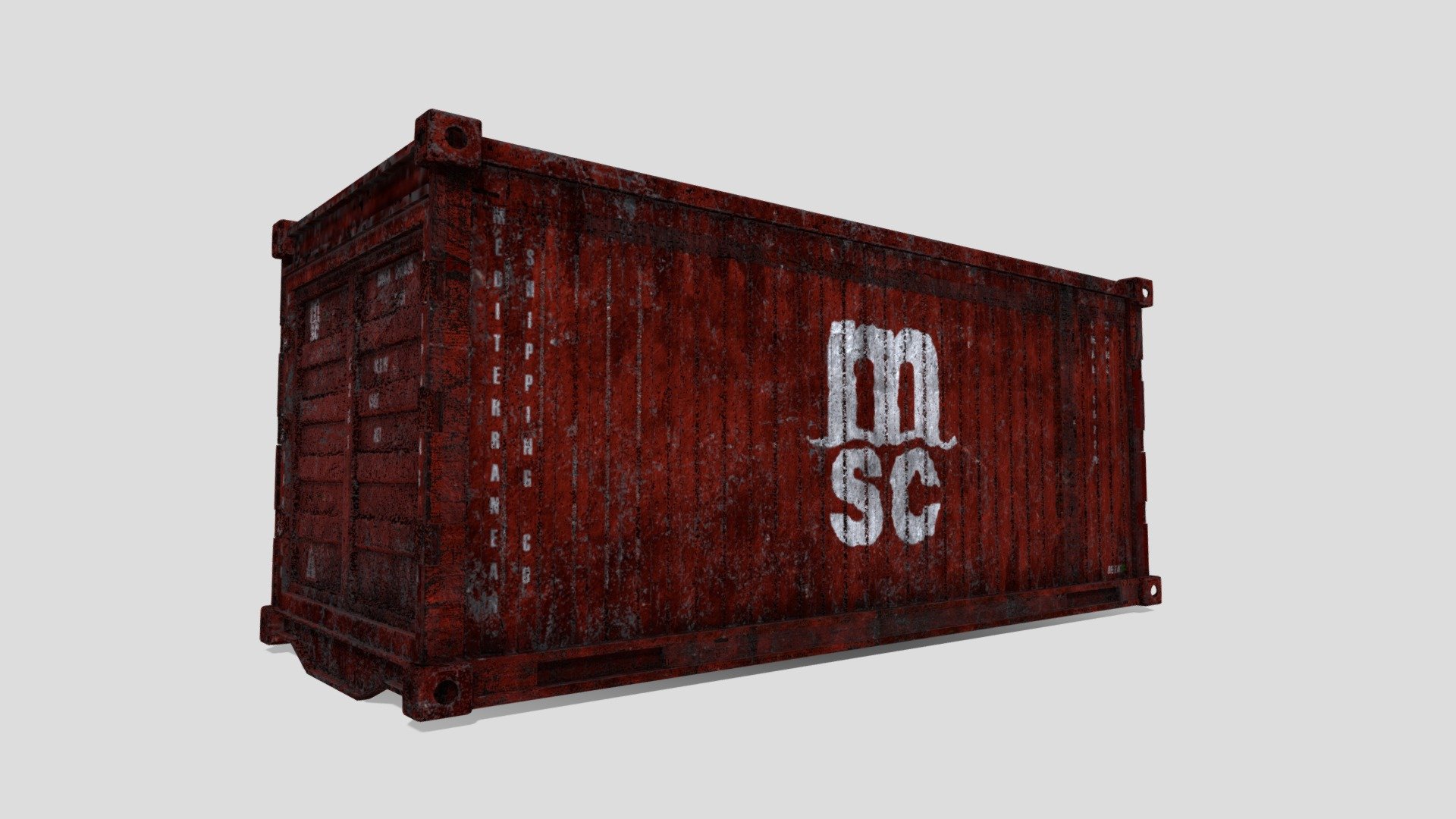 Contenedor MSC - 3D model by MiguelAngel (@angellima) [90a0f7a] - Sketchfab
