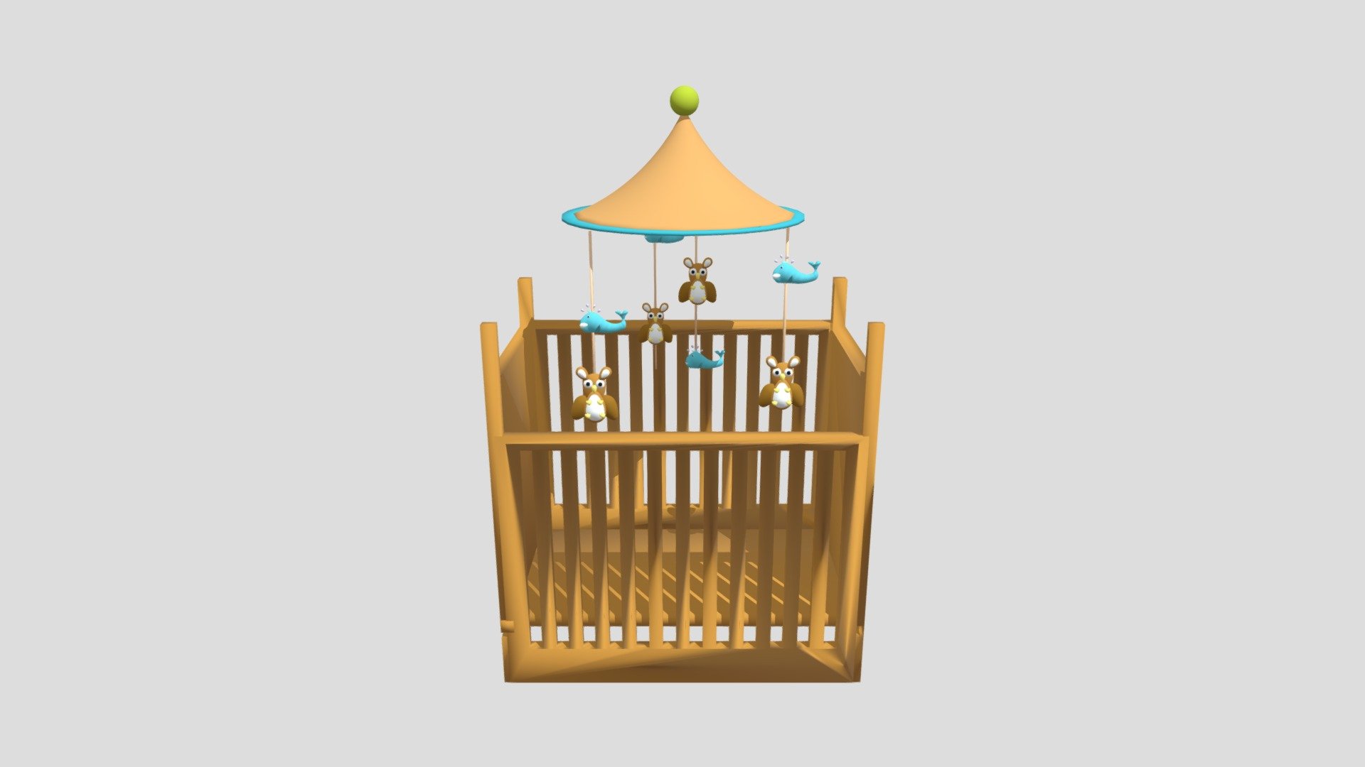 Baby cot - 3D model by monahung [90a2441] - Sketchfab