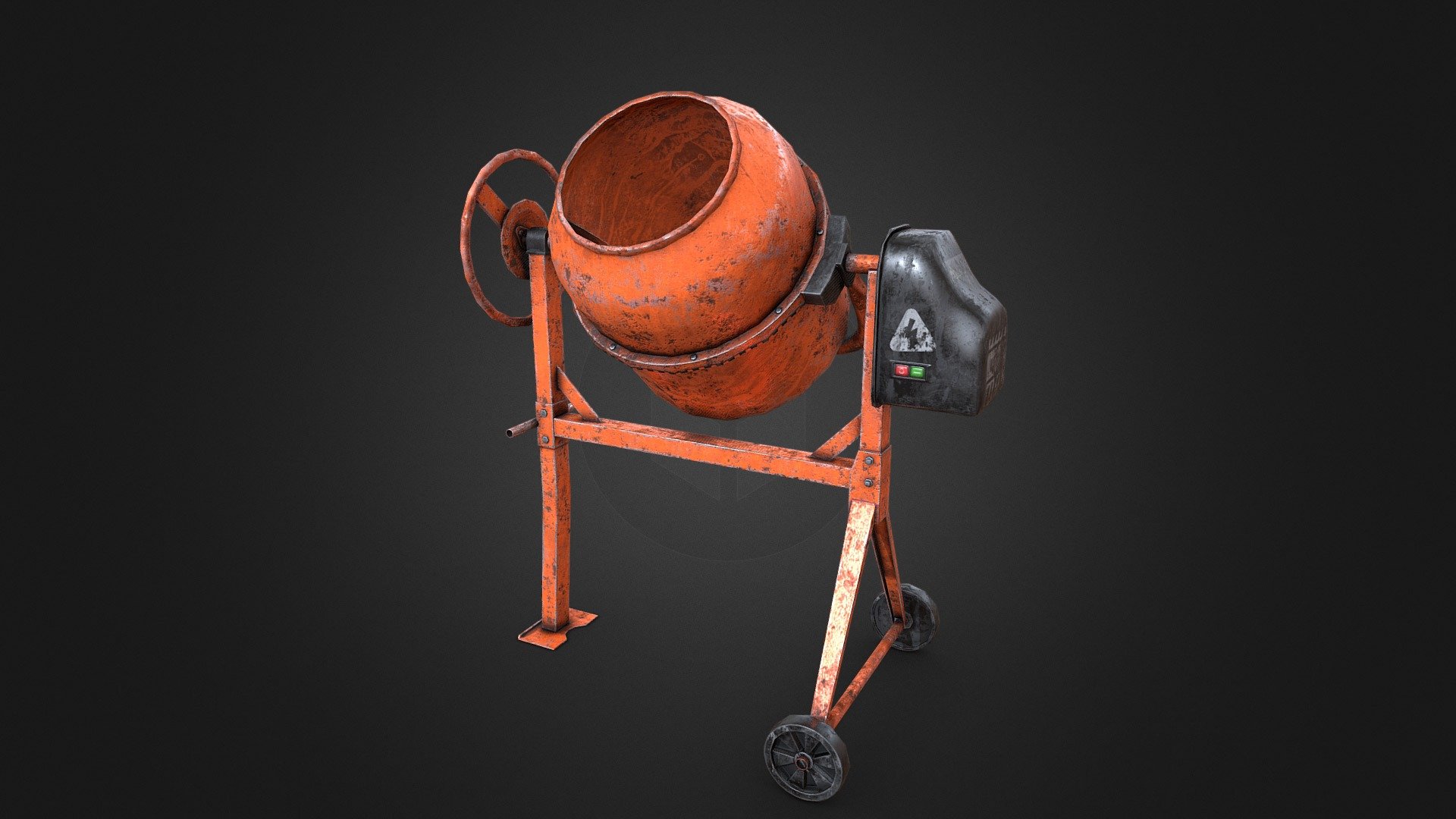 Concrete Mixer - 3D model by knockcg [90a24d9] - Sketchfab
