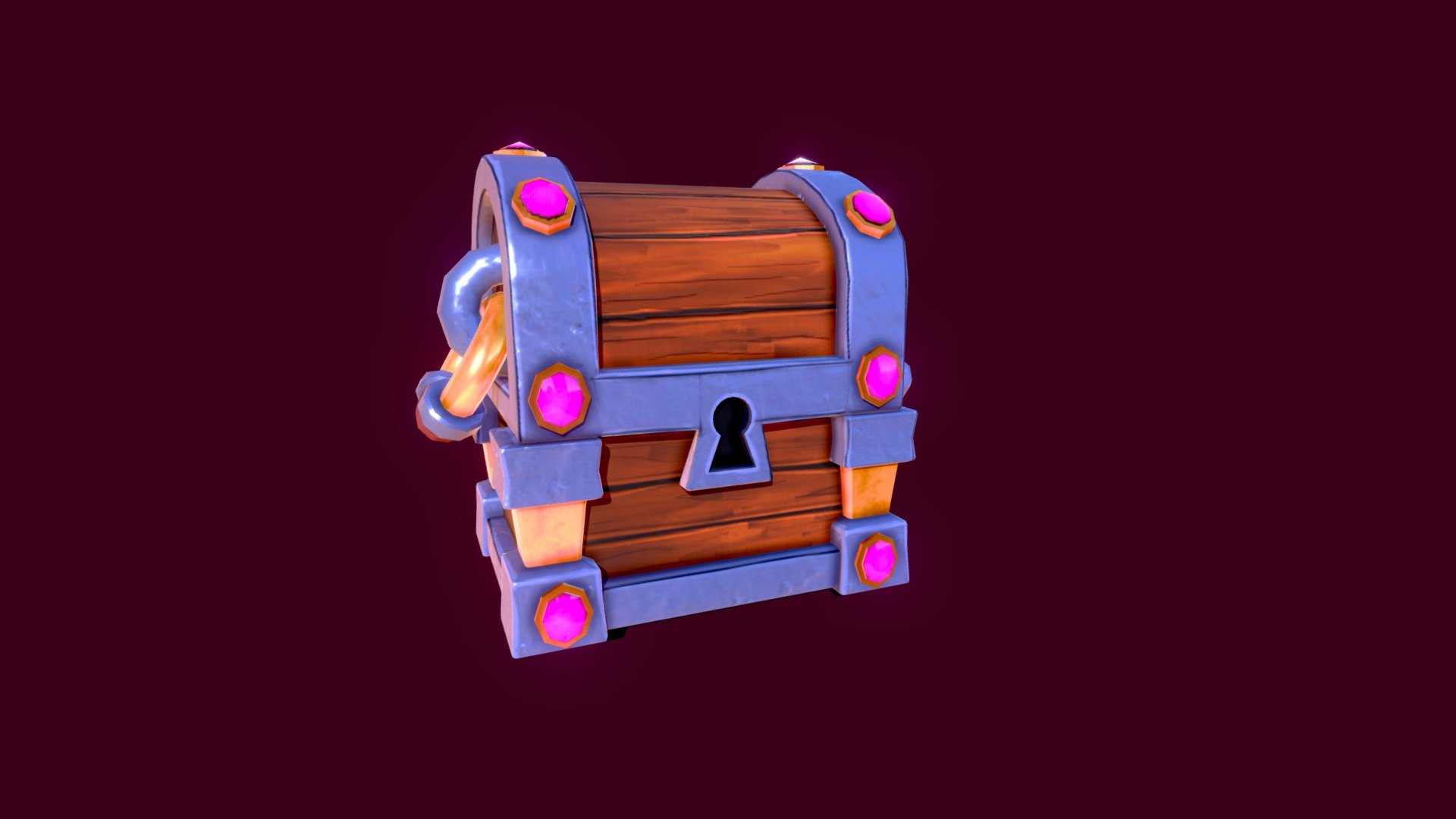 Stylized Fantasy Chest - 3D model by katie.mutton [90a7e22] - Sketchfab