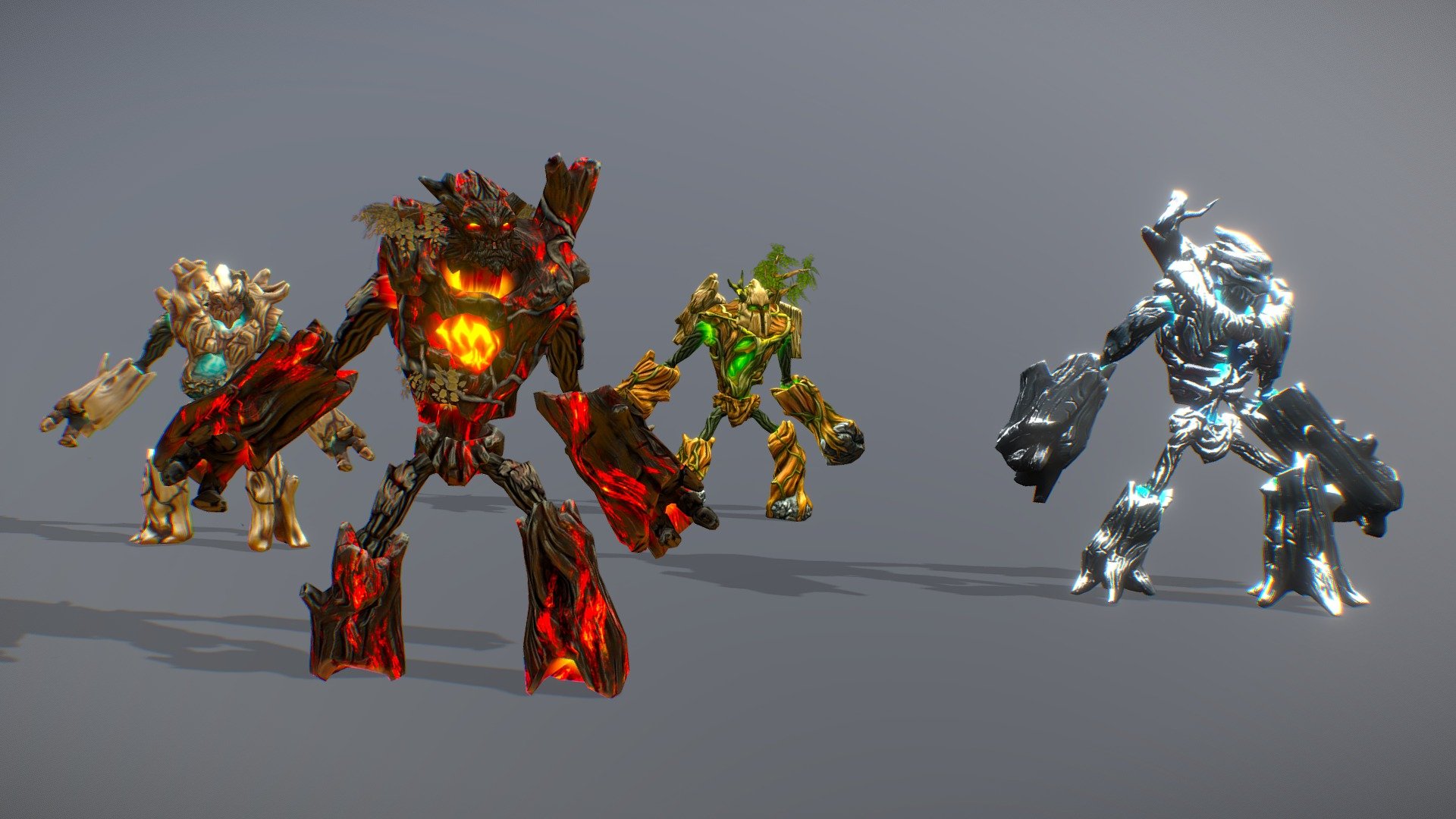 Forest Golem: Toon - Buy Royalty Free 3D model by Malbers Animations ...