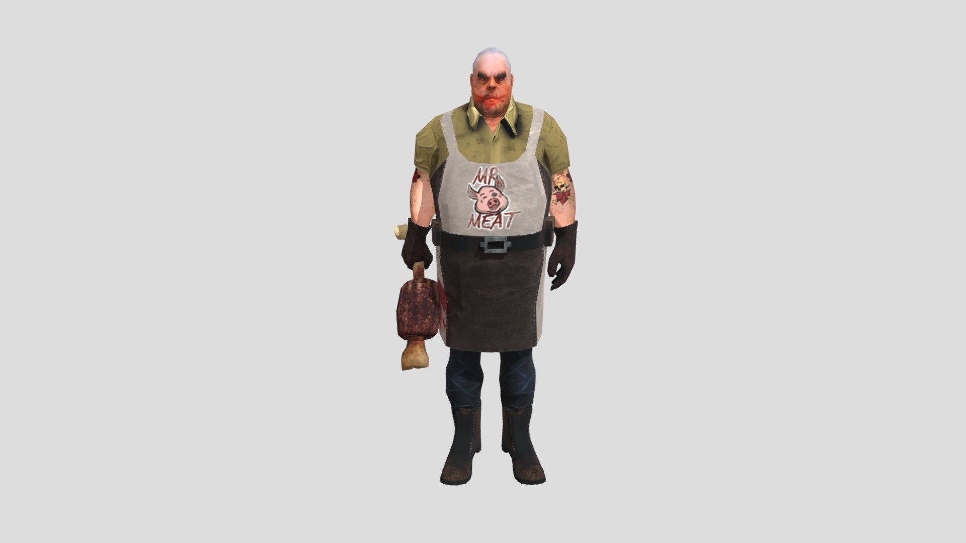 Mr_Meat (1) - Download Free 3D model by xiaoguo_game [90ab4cb] - Sketchfab