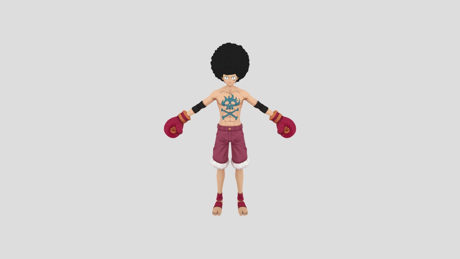 Monkey D. Luffy (Afro) - Download Free 3D model by Cyrone™ (@Cyrone ...