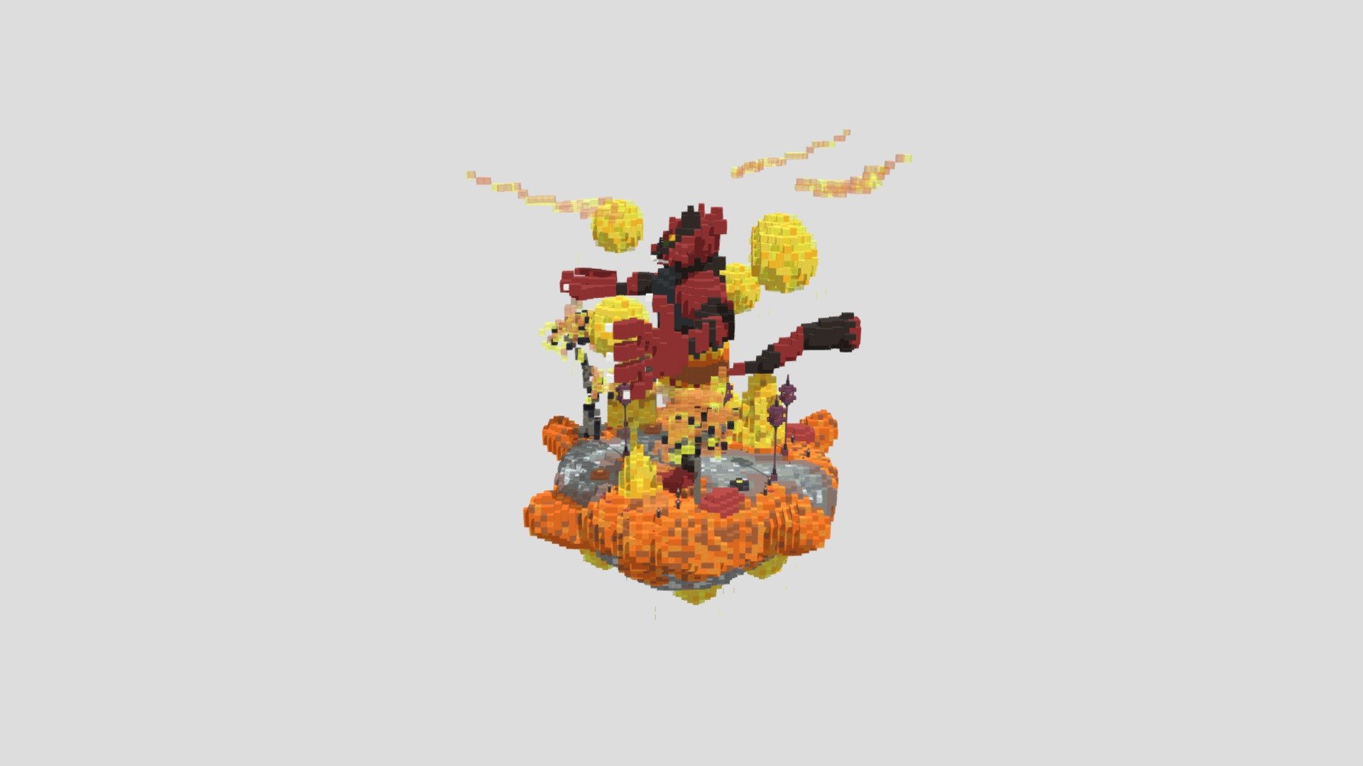 Wyspa Incineroar'a - 3D model by PoProstuJakub [90ad06c] - Sketchfab