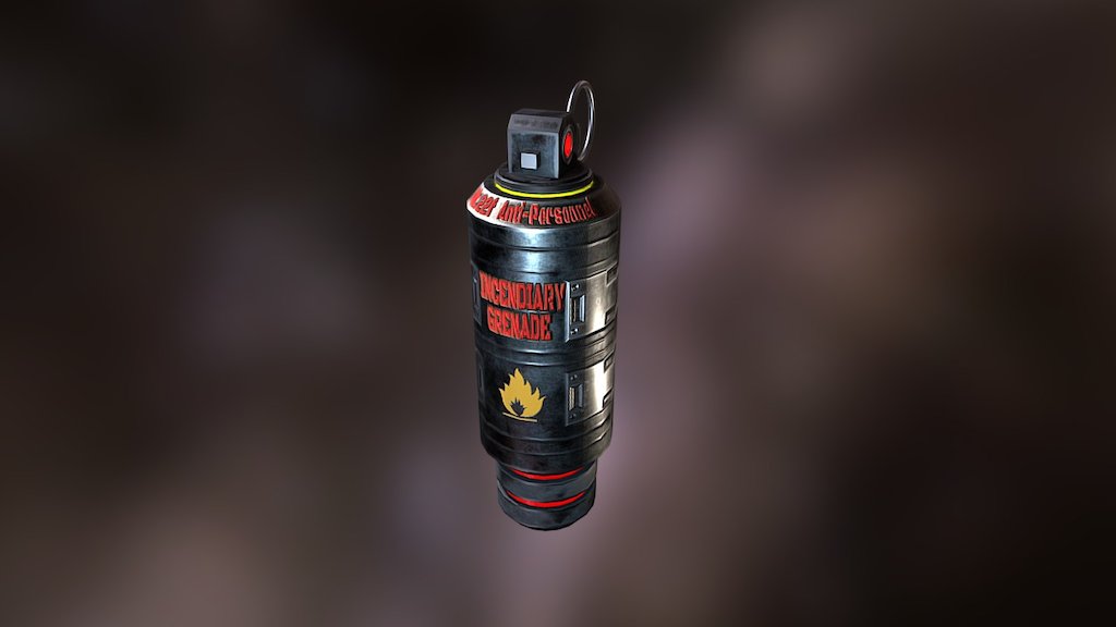 Sci-fi Incendiary Grendade - 3D model by owestgate [90adb73] - Sketchfab