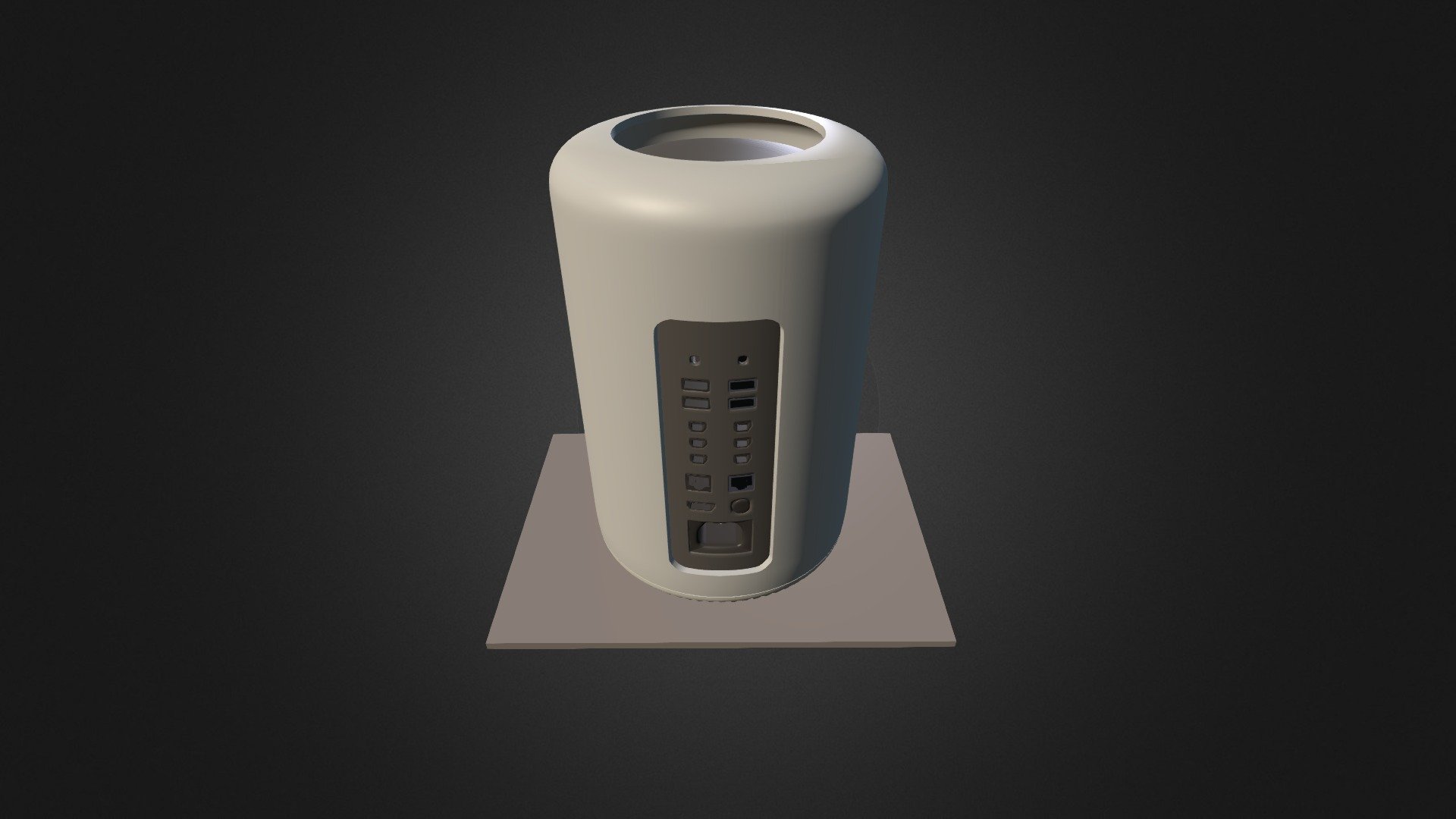 Macintosh Pro [A.D. 2013] - 3D model by Agnieszka [90b0215] - Sketchfab