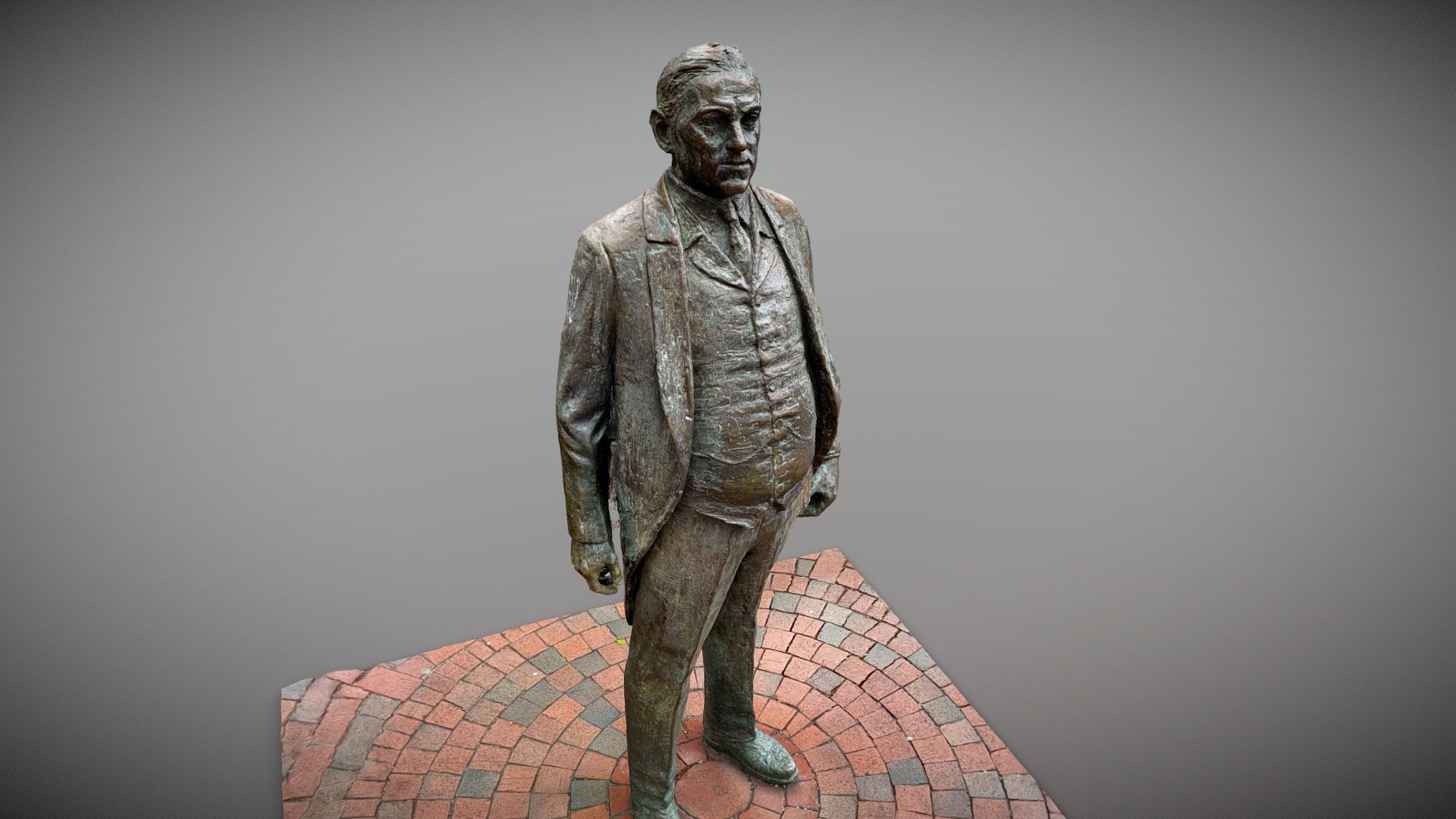 Mayor James Curley Sculpture, Boston, MA - Download Free 3D model by ...