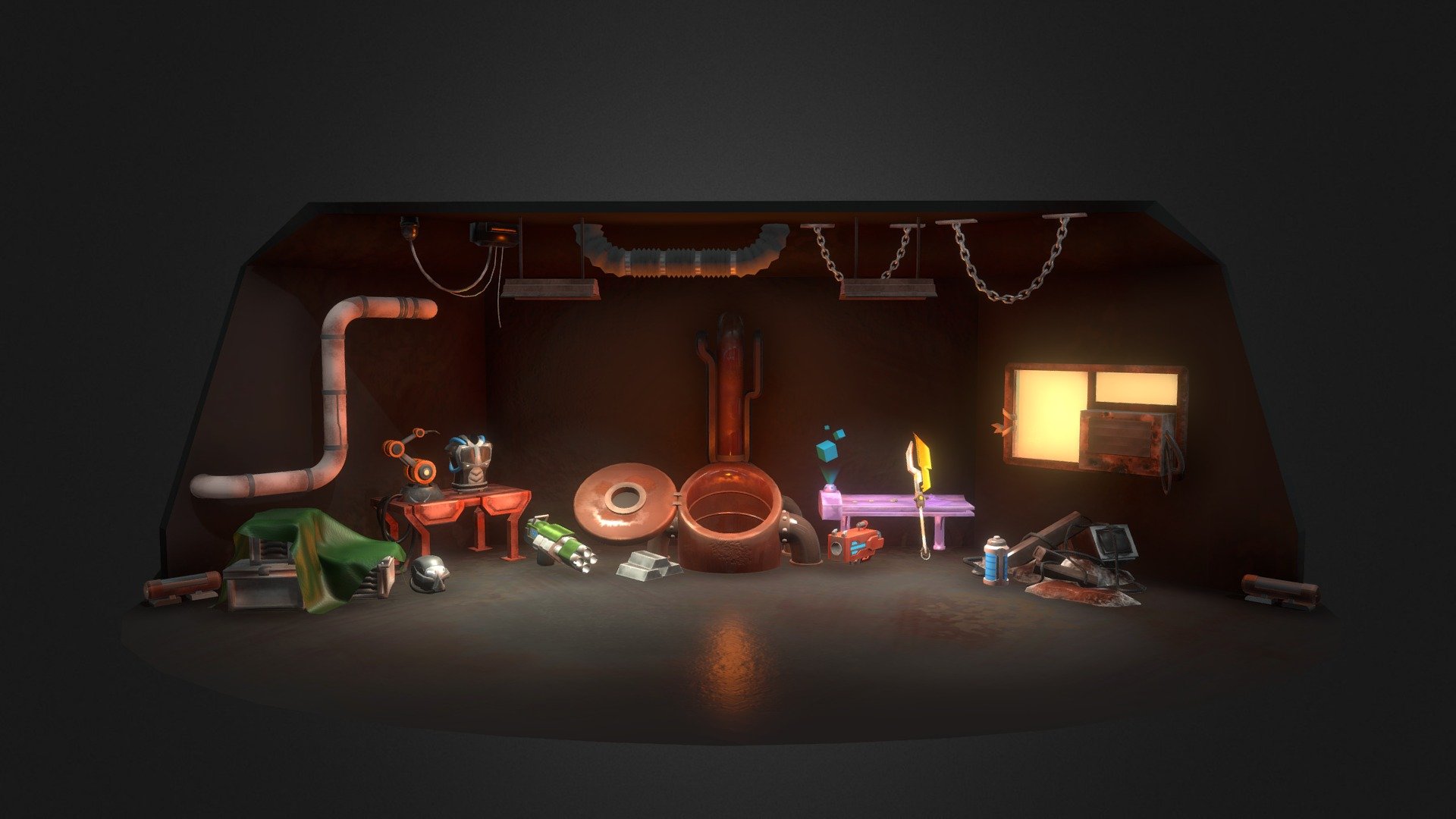 Sci Fi Forge - 3D model by nickybabin [90b1dc9] - Sketchfab