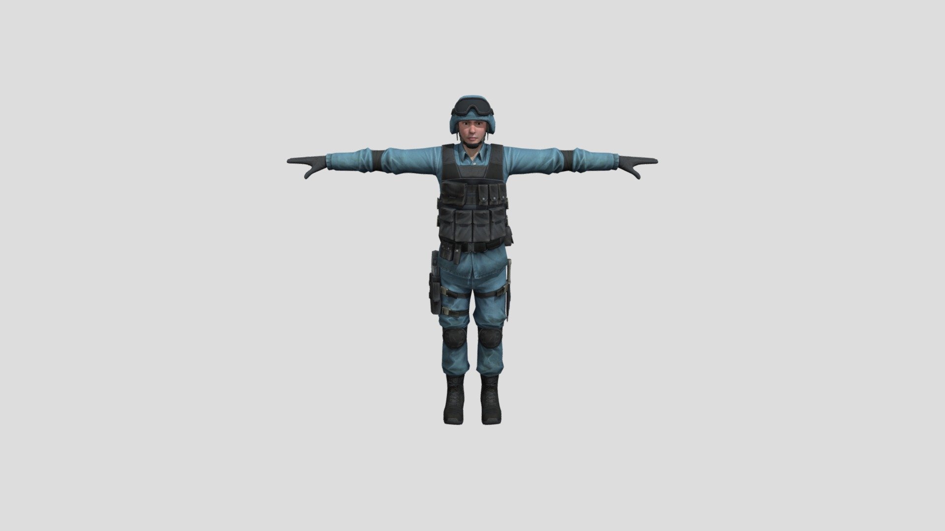 SWAT Officer - Download Free 3D model by nicodemushzchoo [90b1ec0 ...