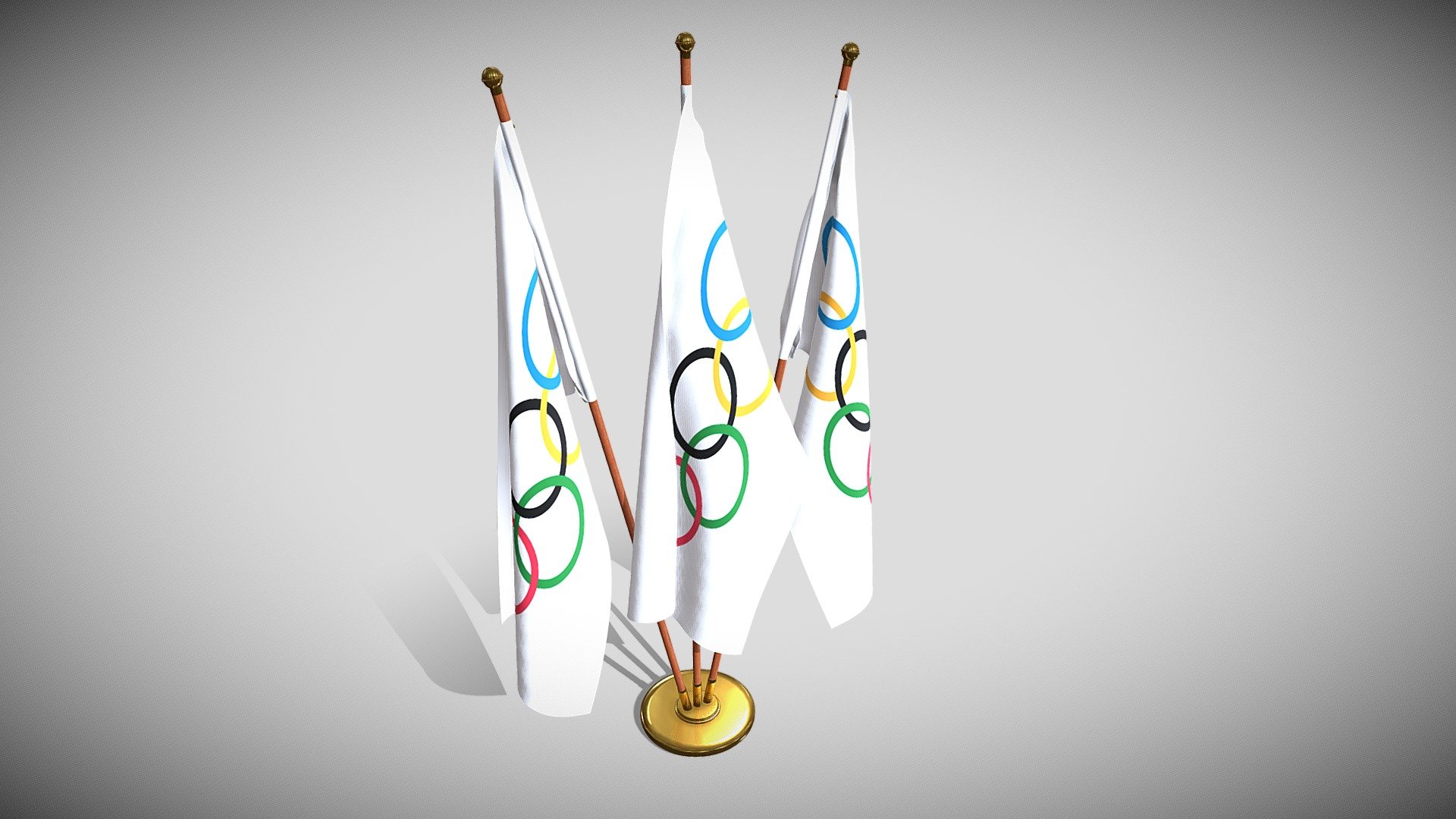Olympic Flag Pack - Buy Royalty Free 3D model by dragosburian [90b2950 ...