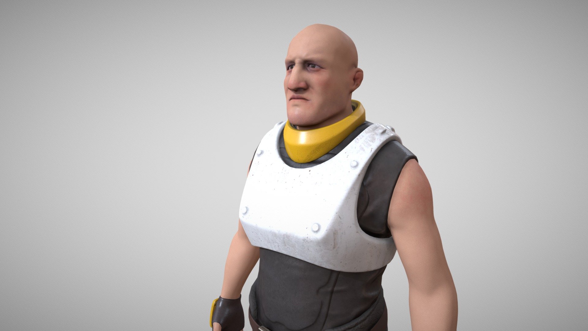Sci-fi Bruiser character - 3D model by AK (@AK97) [90b4e15] - Sketchfab