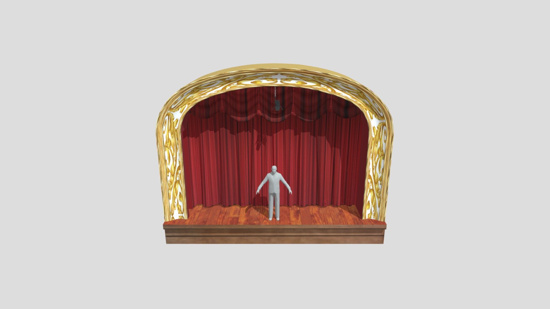 Curtain theater scenery - 3D model by arpoint [90b66ac] - Sketchfab