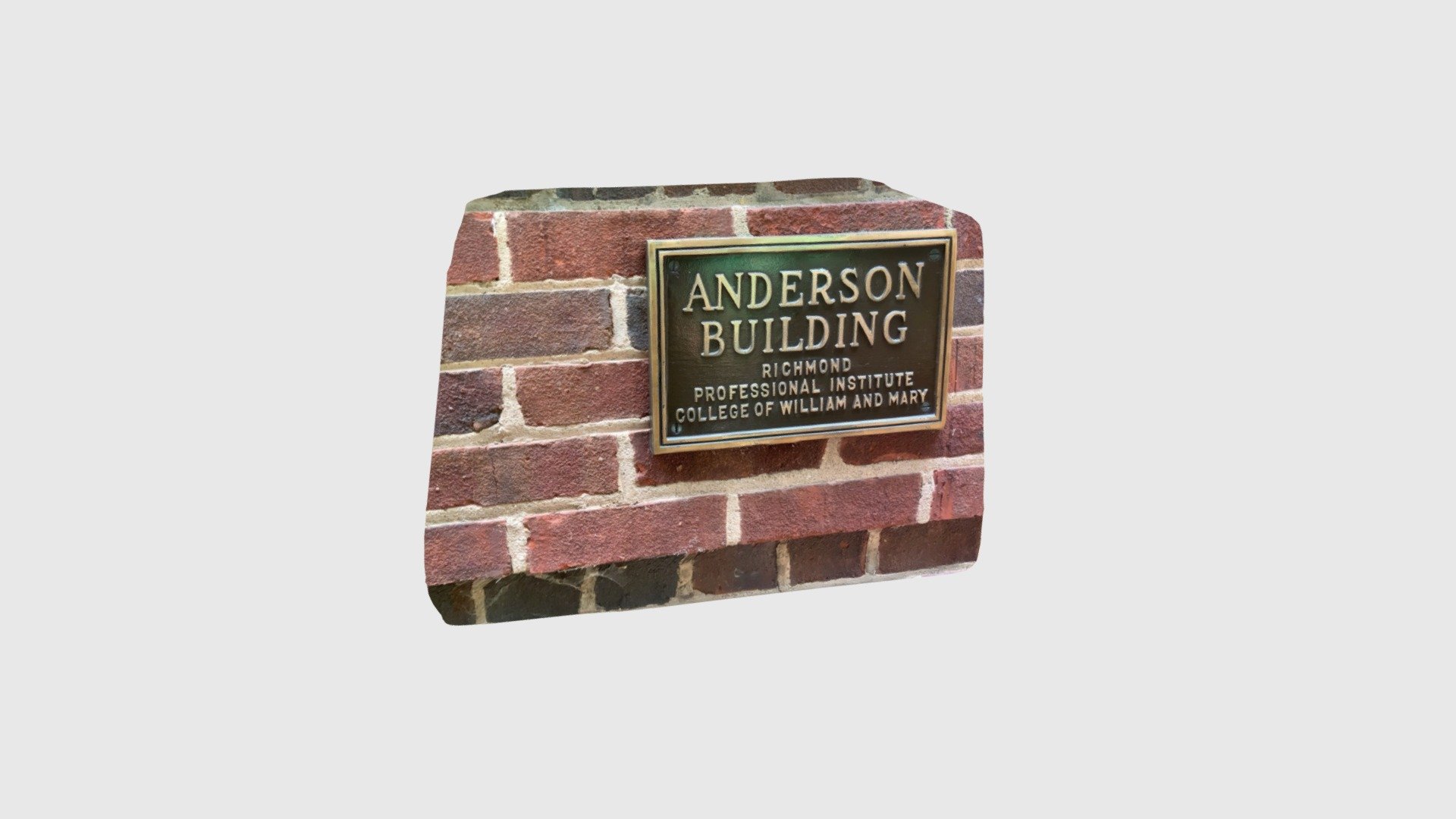 Anderson Gallery Sign - 3D model by Virtual Curation Lab ...