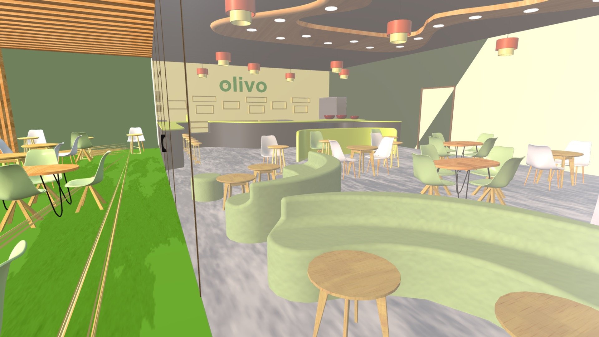 Cafetería - 3D model by anagc [90b842e] - Sketchfab