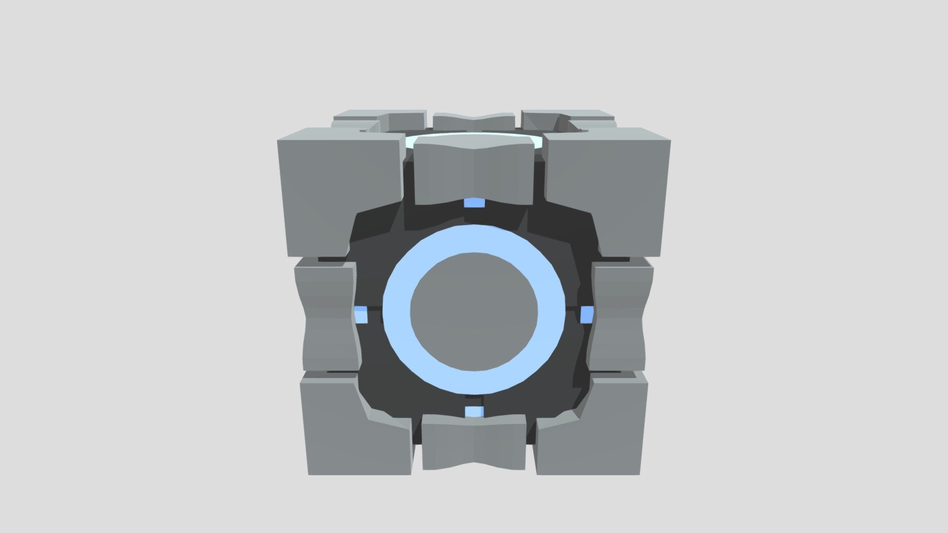 Aperture Science Weighted Storage Cube - 3D model by Egg Shellius (@Egg ...