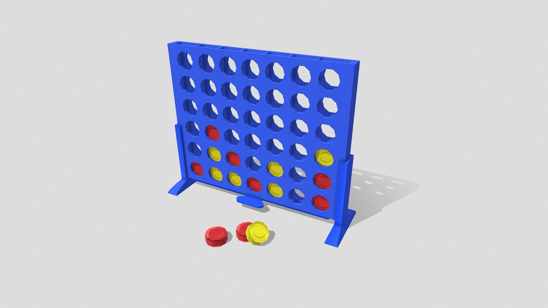 Connect 4 - Download Free 3D model by Solvern [90bc2c1] - Sketchfab