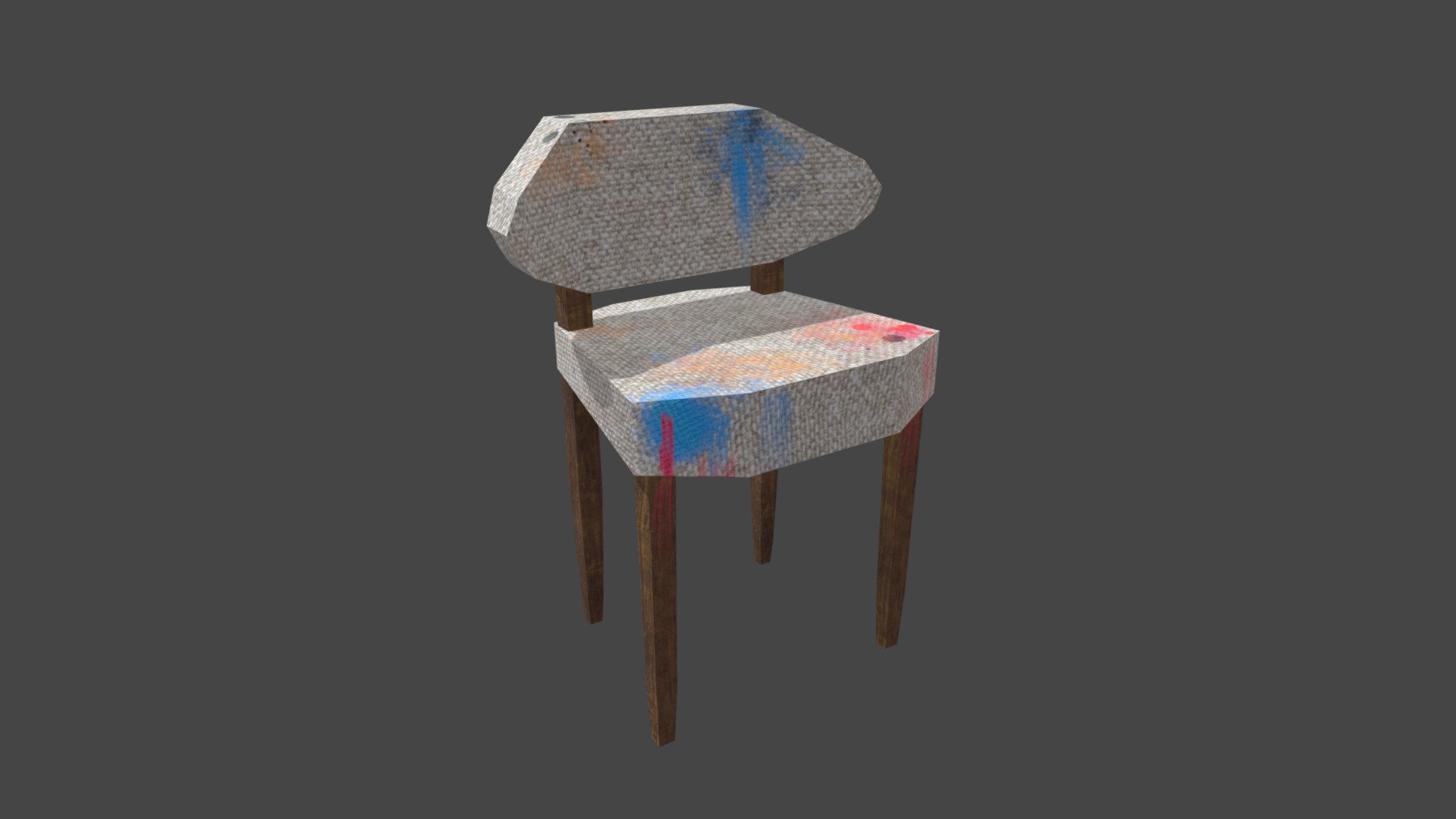 Artist's Messy Chair - 3D model by SgtEnderbot [90c0499] - Sketchfab