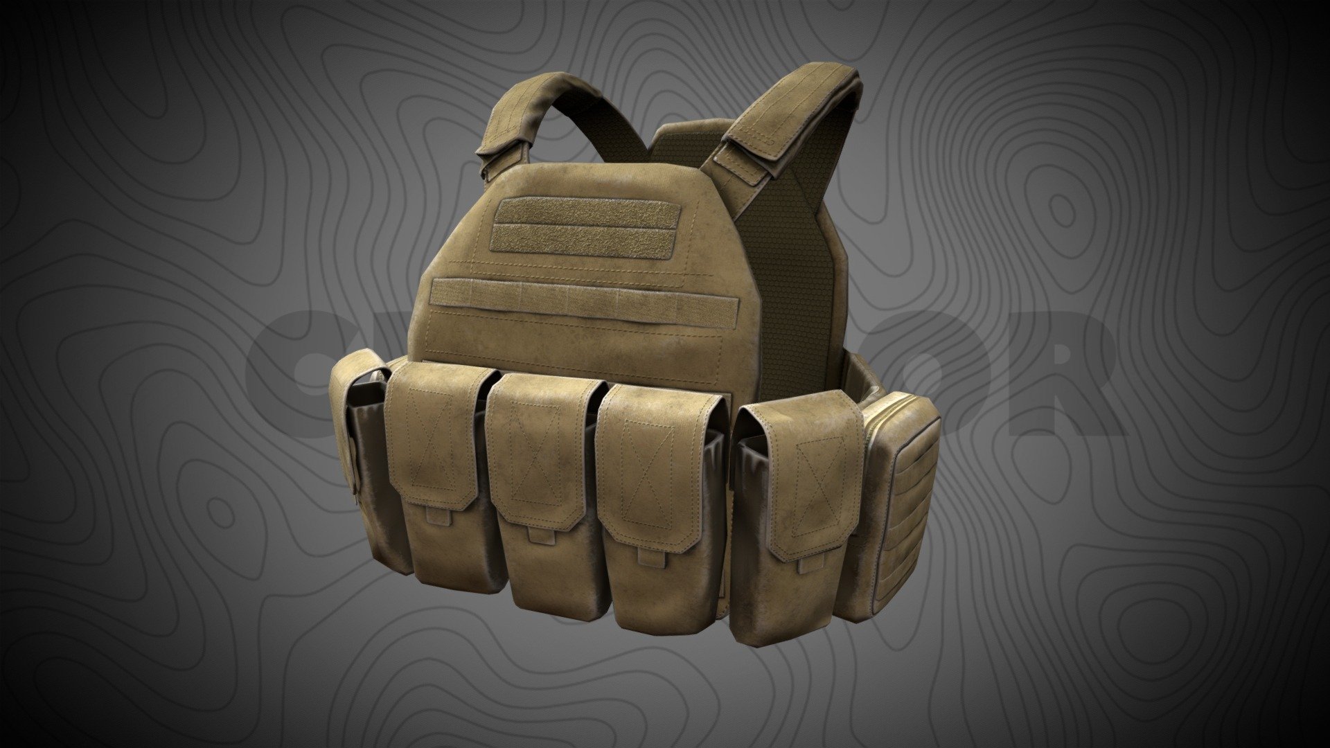 Low Poly Game Ready Armor Vest - Download Free 3D model by DanlyVostok ...