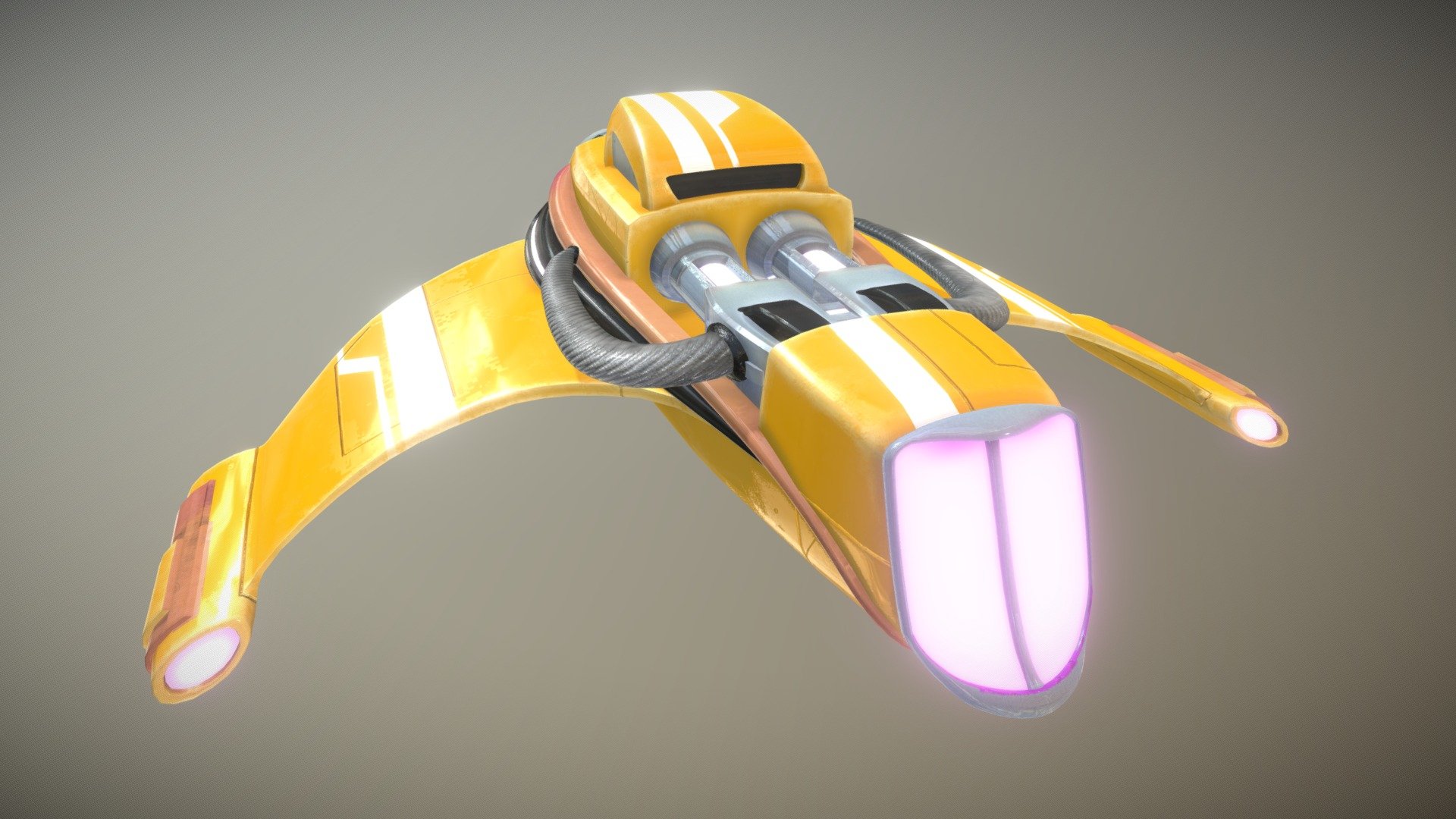 Spaceship Hot Rod - 3D model by drbrowntown [90c0d2c] - Sketchfab