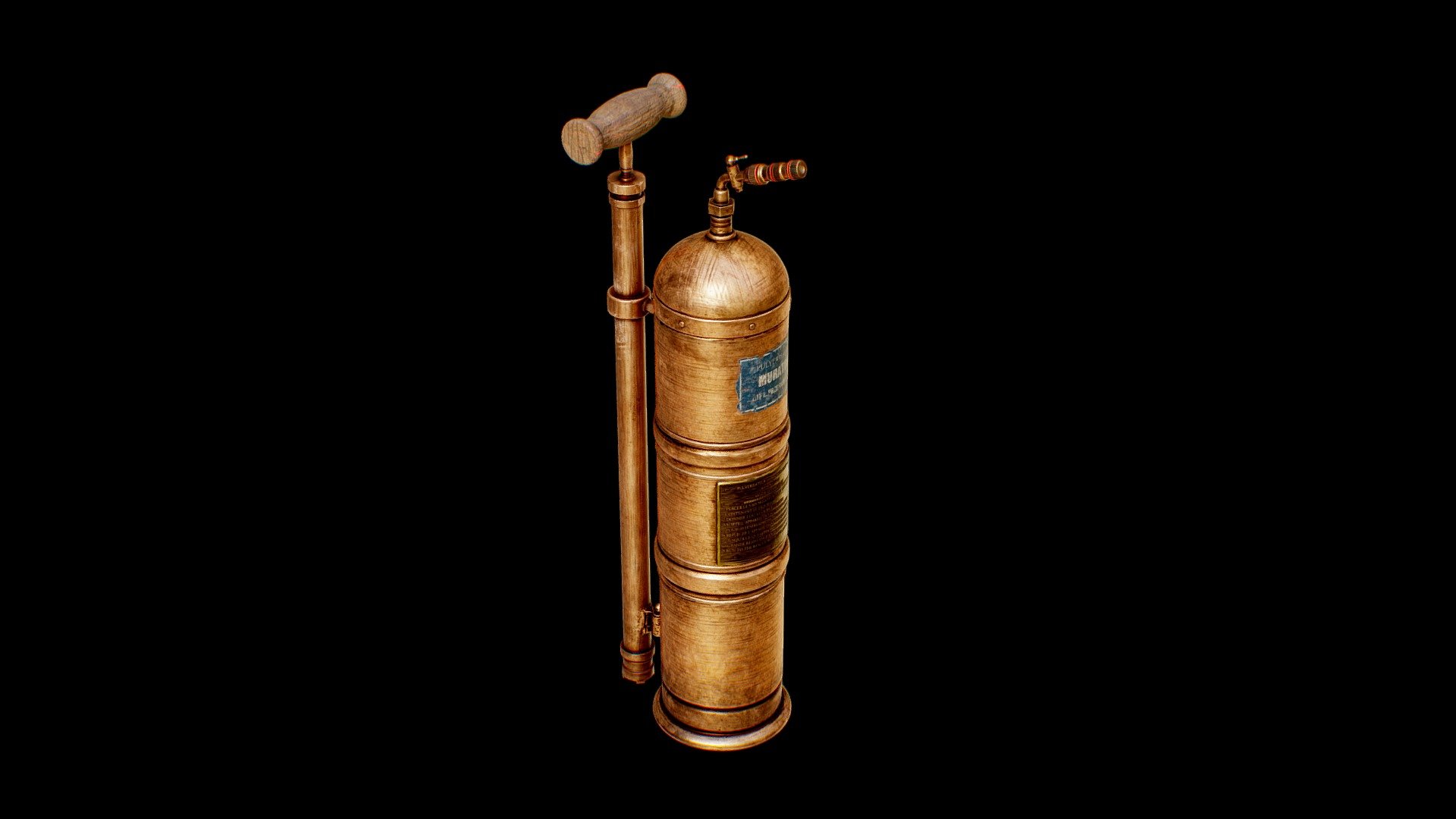 French Copper Garden Sprayer-Freepoly.org - Download Free 3D model by ...