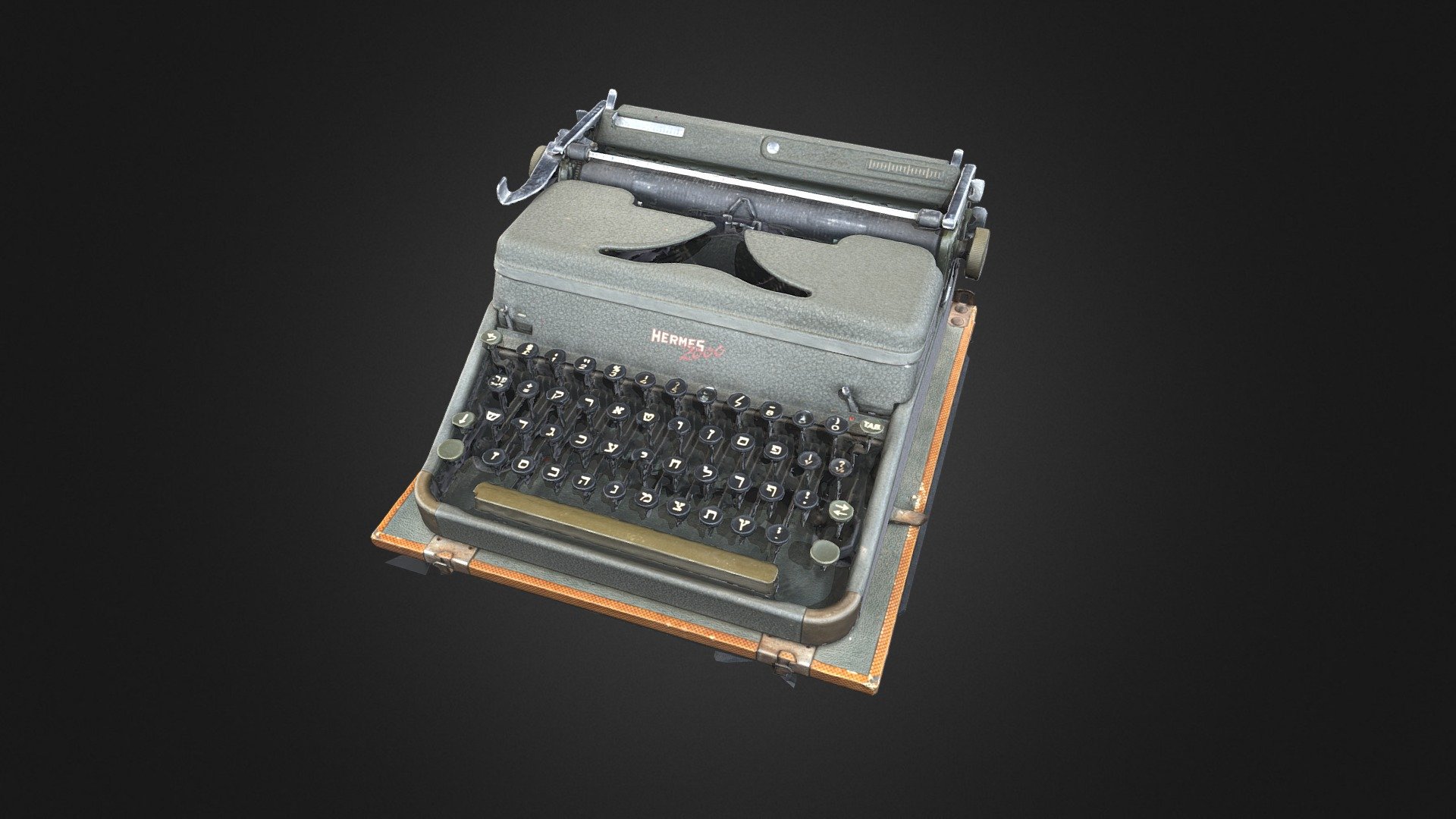 Typing Machine - 3D model by Scan The City (@adamhavkin) [90c2807 ...