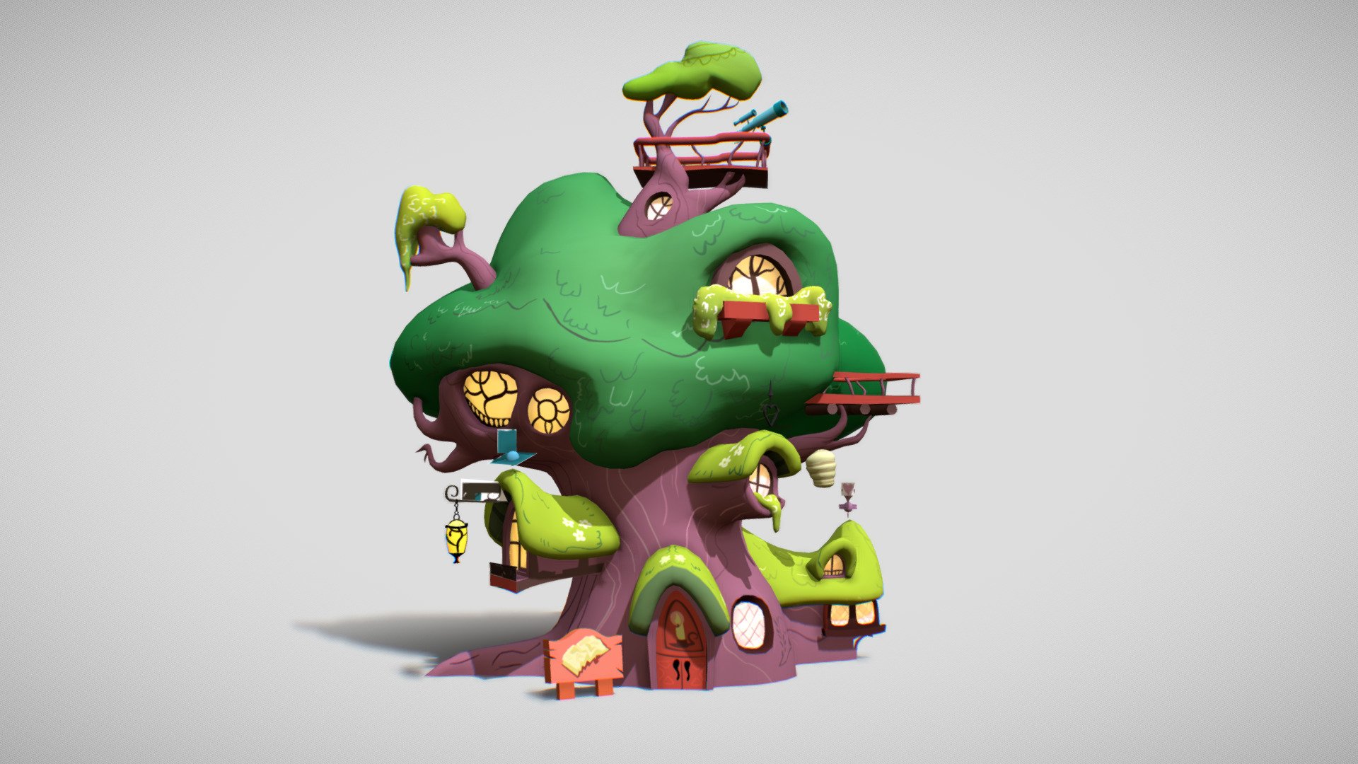Treebrary - Download Free 3D model by imp0s5ible [90c33f6] - Sketchfab
