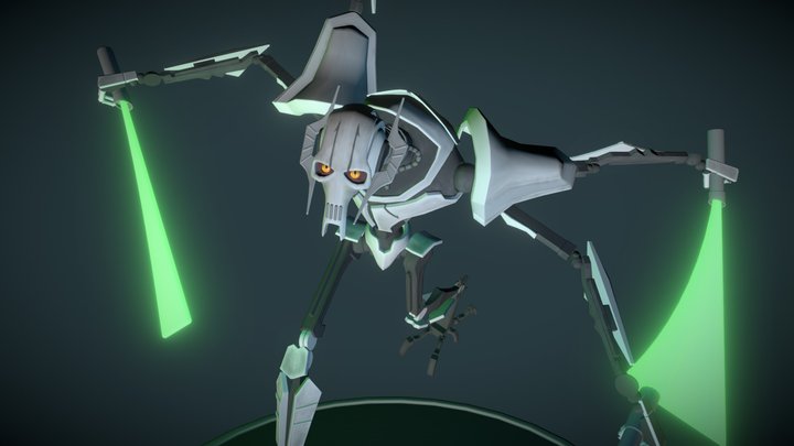 General Grievous | Fan Art | Bad Batch | Rig - 3D model by Eddie Roach ...